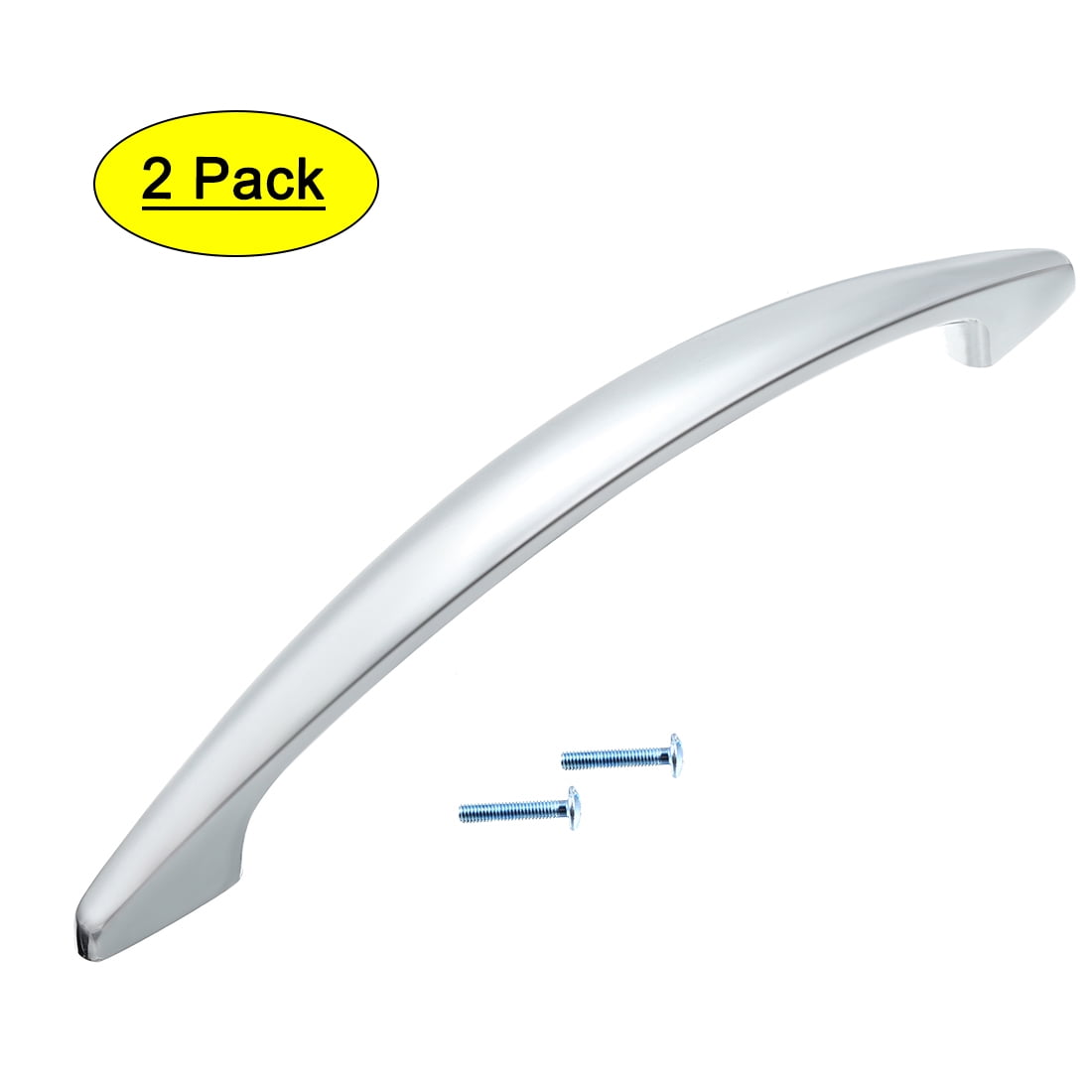 Unique Bargains Furniture Drawer Zinc Alloy Chrome Plated Pull Handle 5 ...