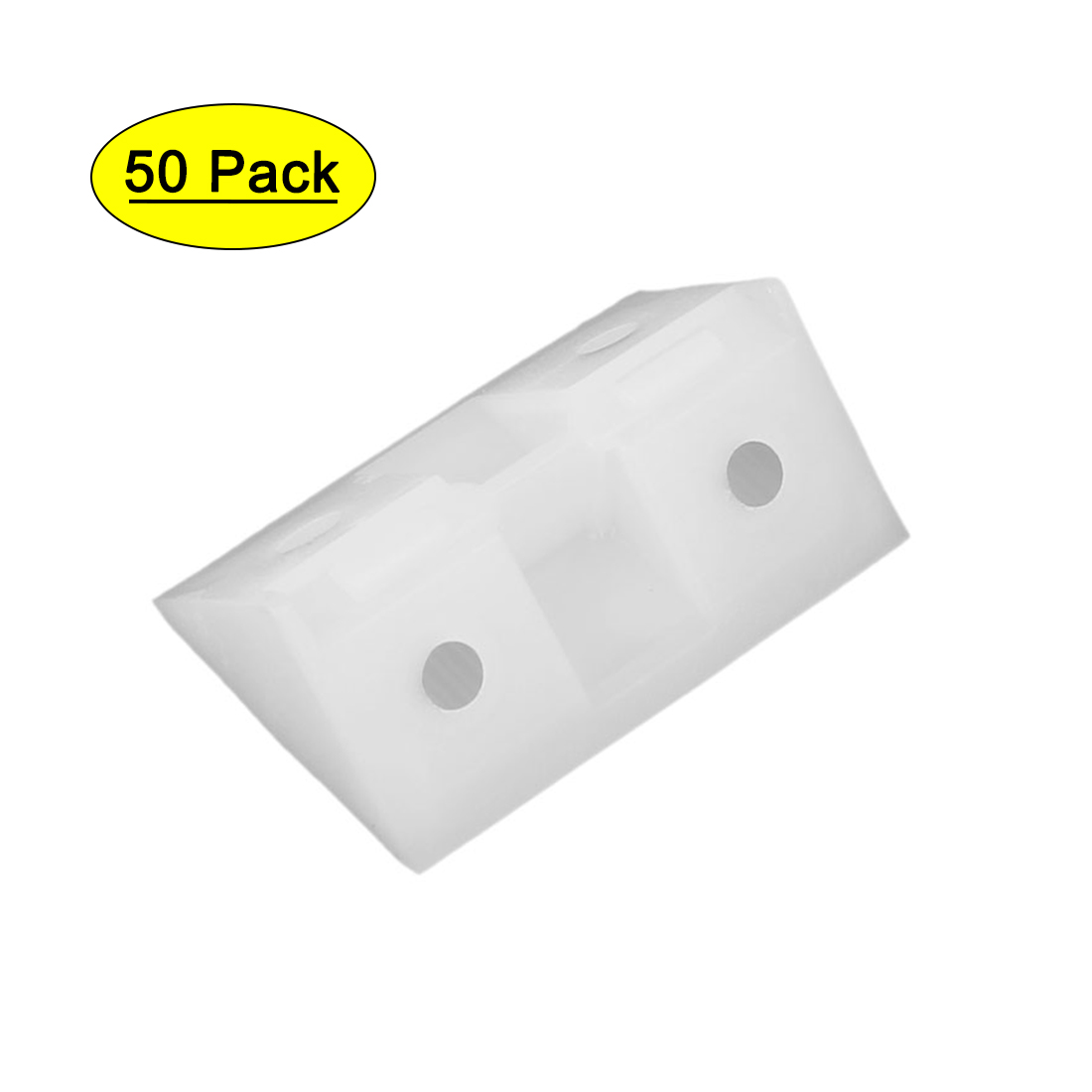 Unique Bargains Furniture Fitting Plastic Angle Brackets Support Holder ...