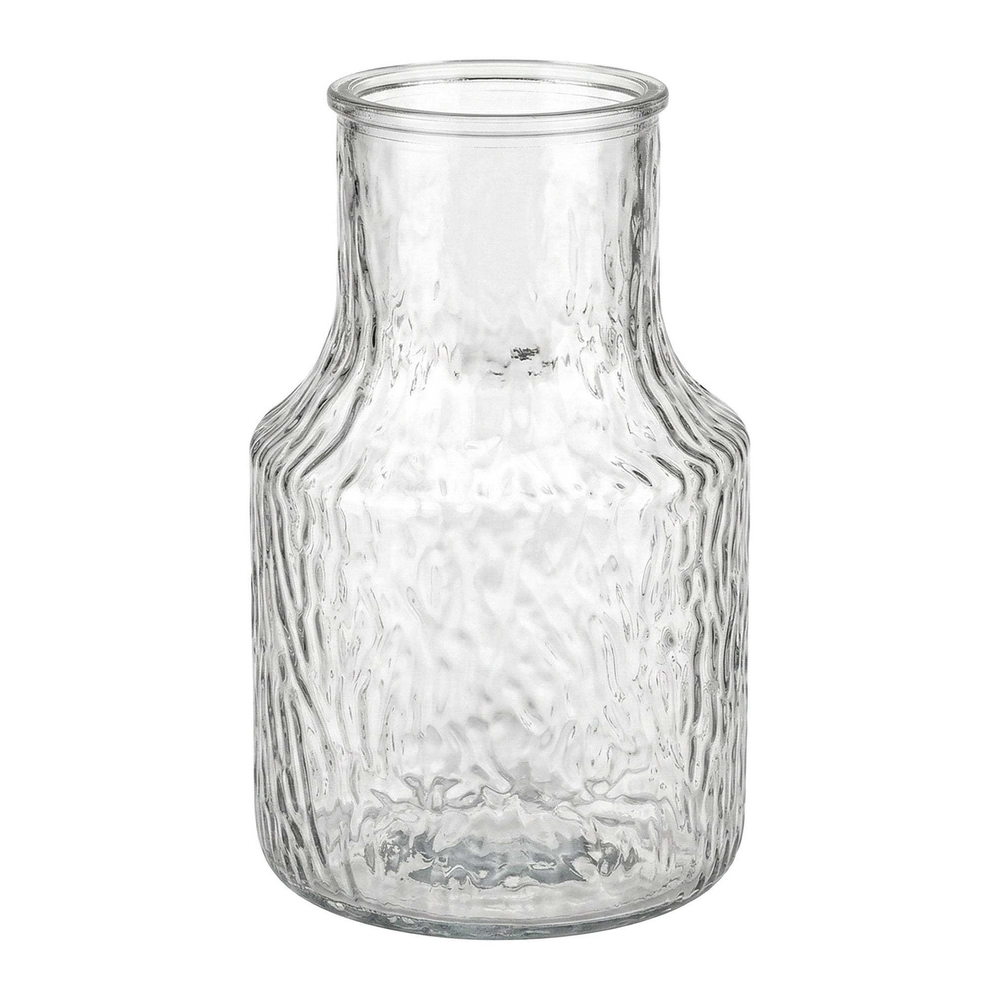 Unique Bargains Geometric Wide Mouth Thickened Flower Vase Clear 3.5"L ...