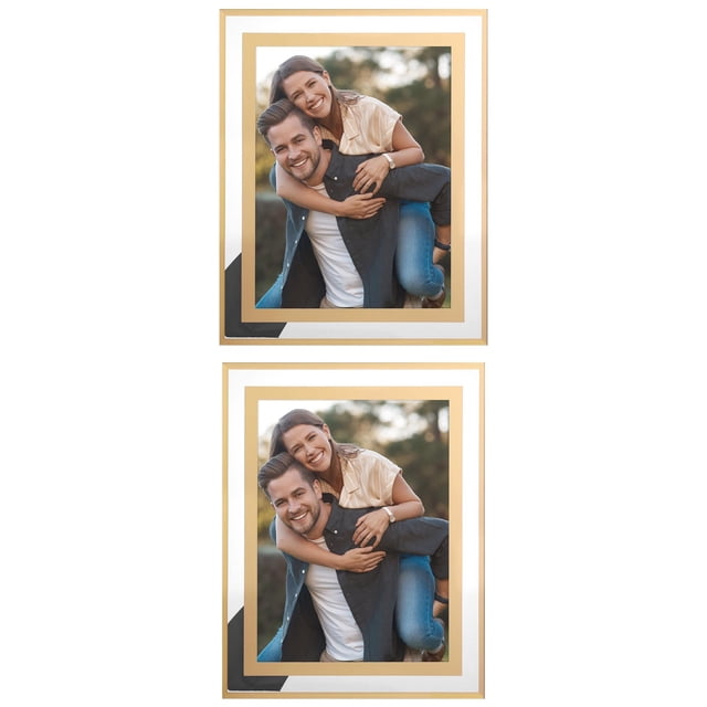 Unique Bargains Glass Picture Frame for Tabletop Display for Classy ...