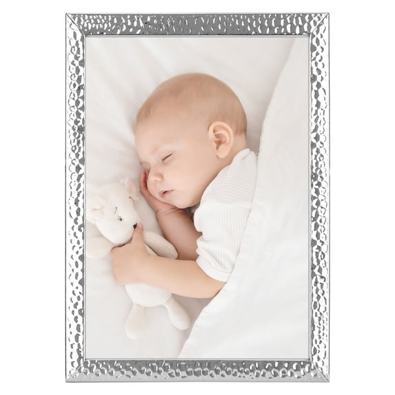 Unique Bargains Gloss Metal Picture Frames for Photo Home Tabletop ...