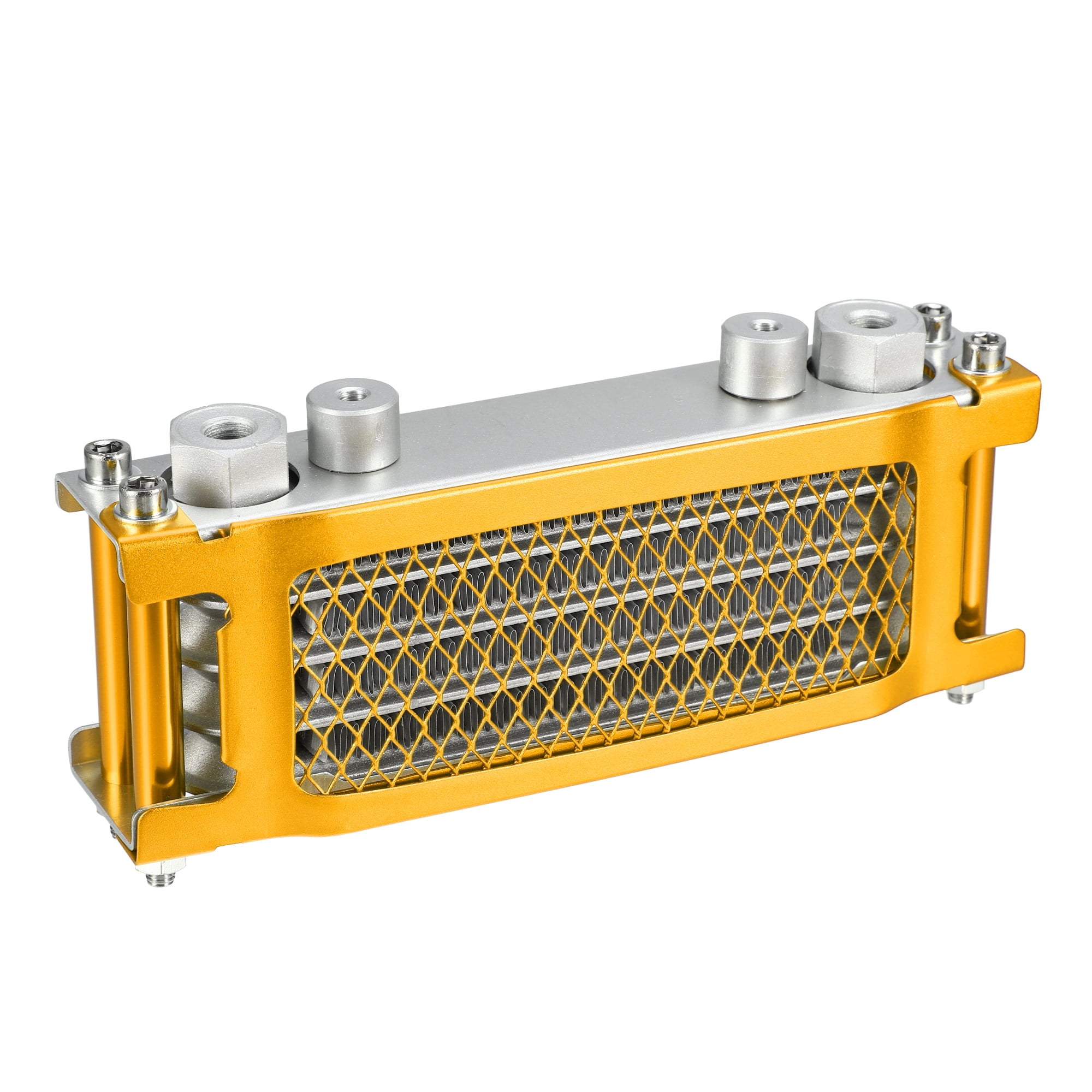 Unique Bargains Gold Tone M10 Interface Engine Oil Cooler Radiator ...