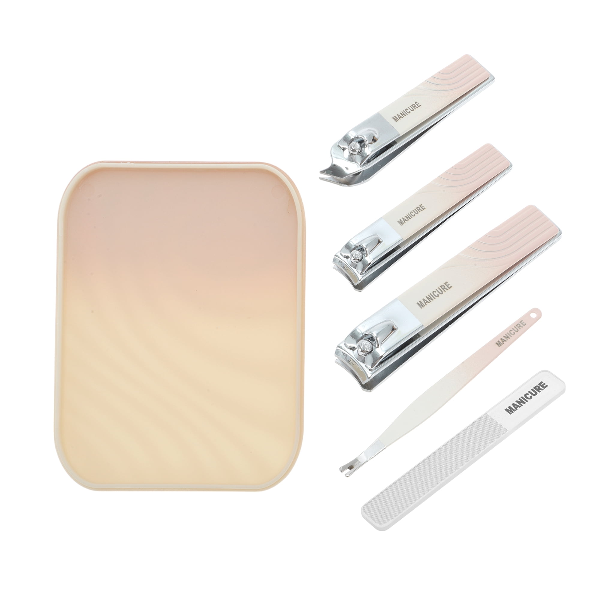 Unique Bargains Gradient Color Box Nail Clipper Kit for Women for Men 5 ...