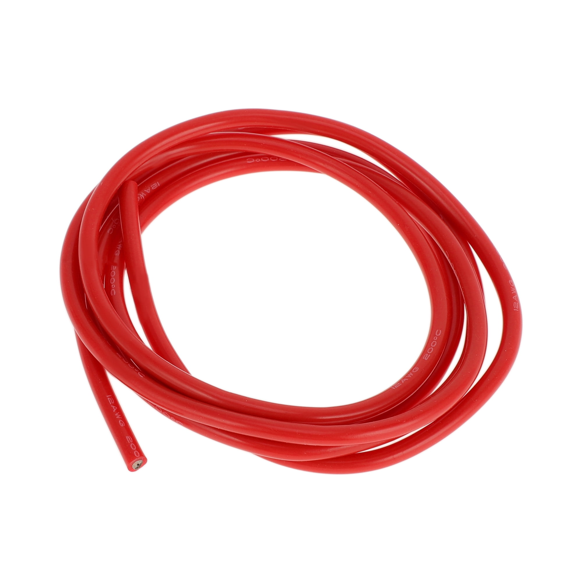 Unique Bargains Ground Wire Power Wire 10FT Black Red TC 1 Set 12AWG 1 ...