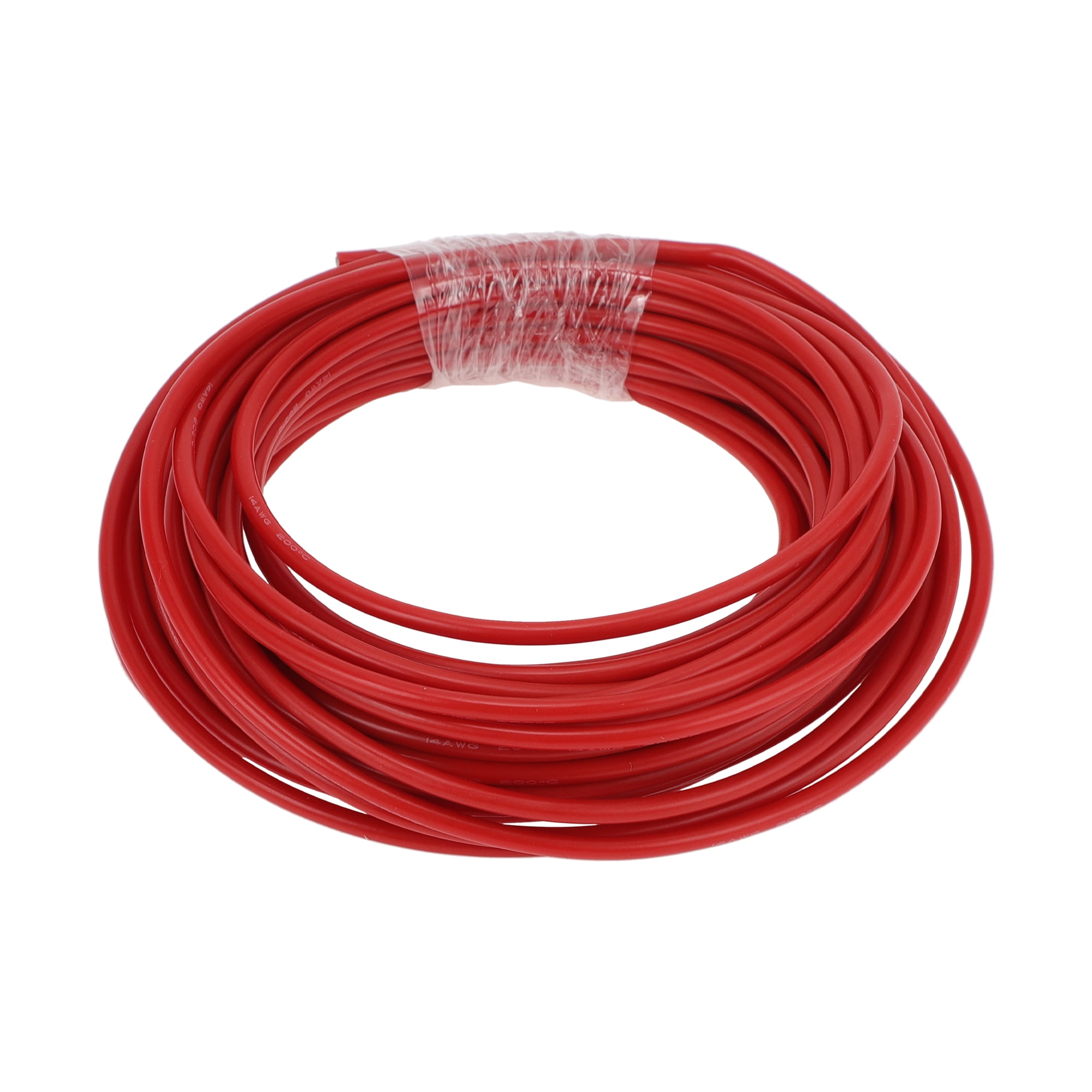 Unique Bargains Ground Wire Power Wire 12m Red TC 1 Pcs 14AWG Fully ...