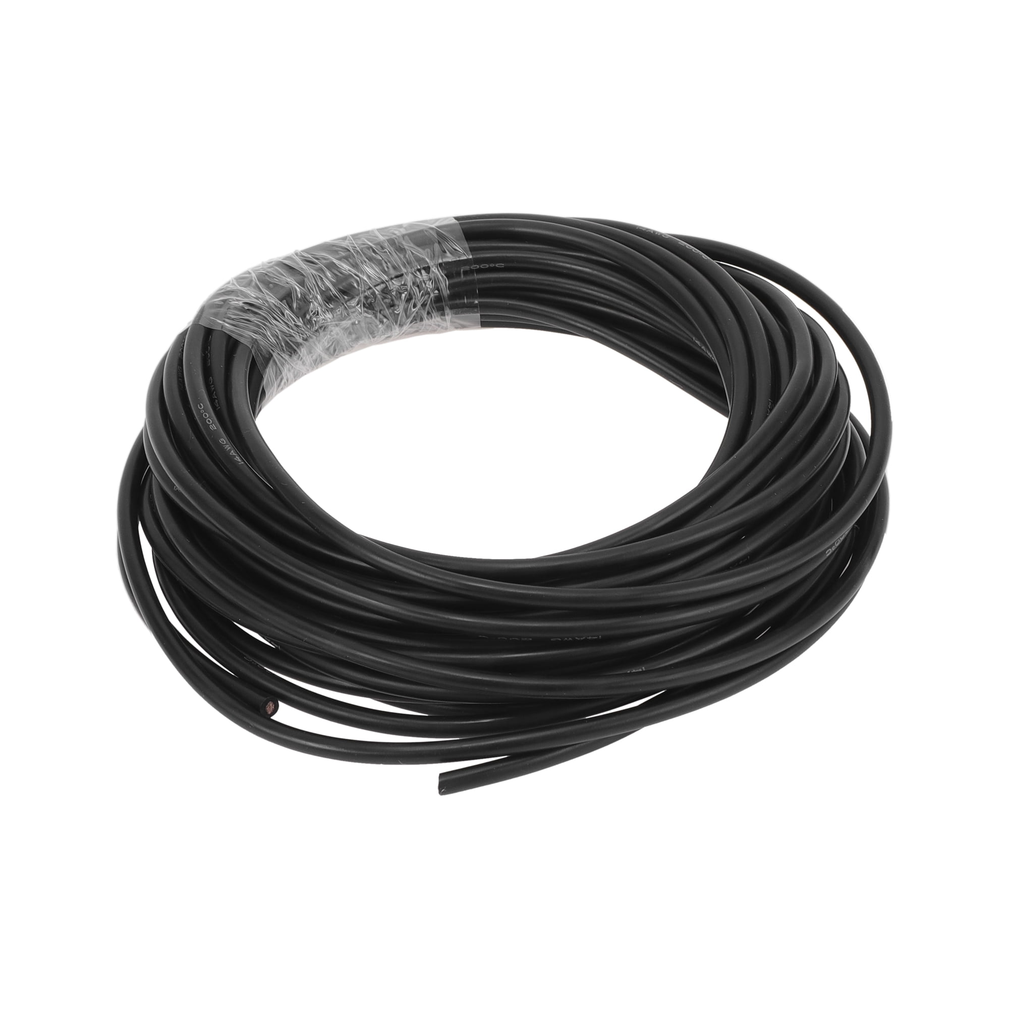 Unique Bargains Ground Wire Power Wire 8m Black TC 1 Pcs 14AWG Fully ...