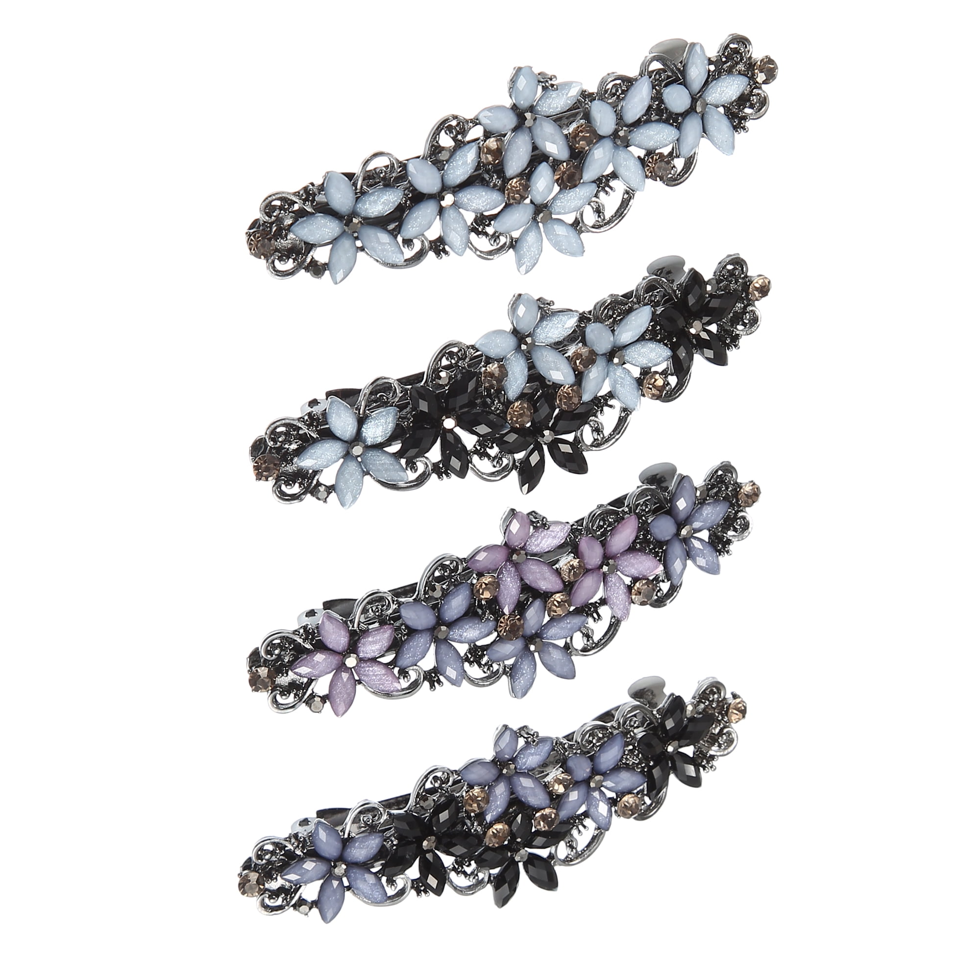 Unique Bargains Hair Barrettes for Women Hair Clips Sparkly sparkling ...