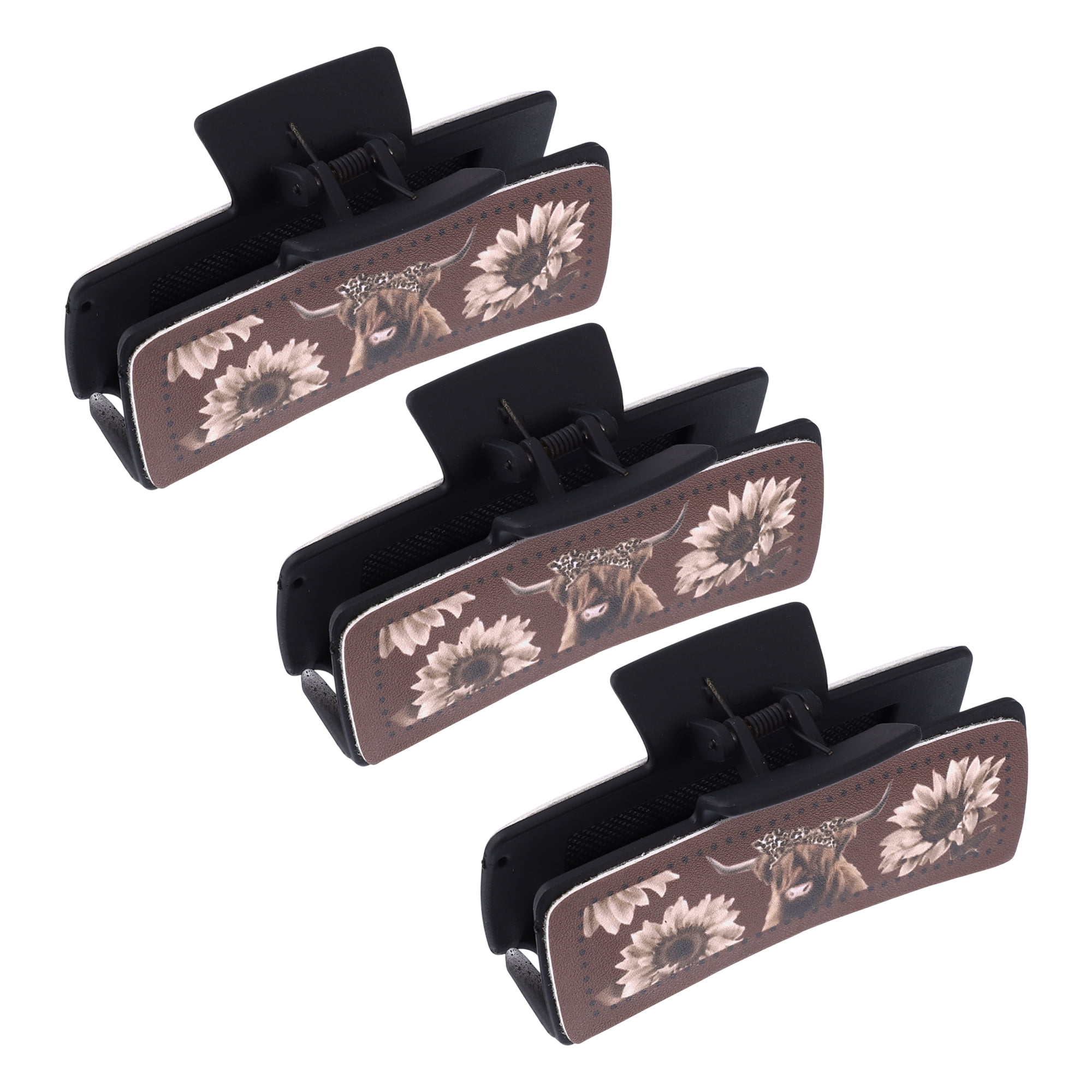 NOMADIC NOOK 3 Pcs Hair Claw Clips Highland Cattle Hair Claw Clips ...