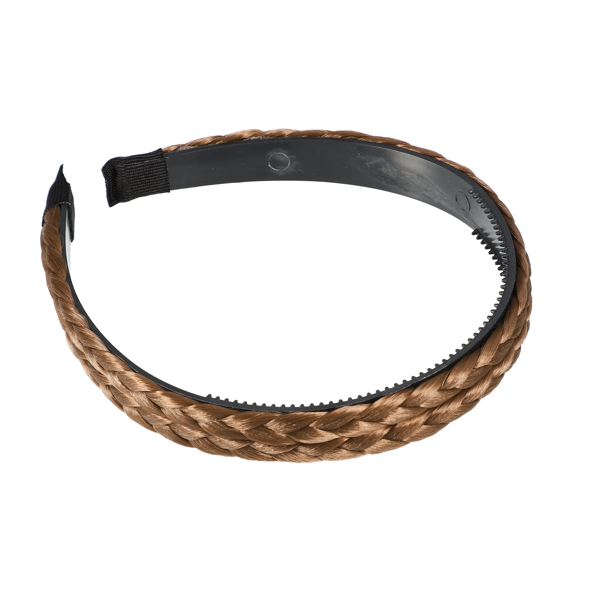 Unique Bargains Headband Double Strands Synthetic Hair Plaited Light ...
