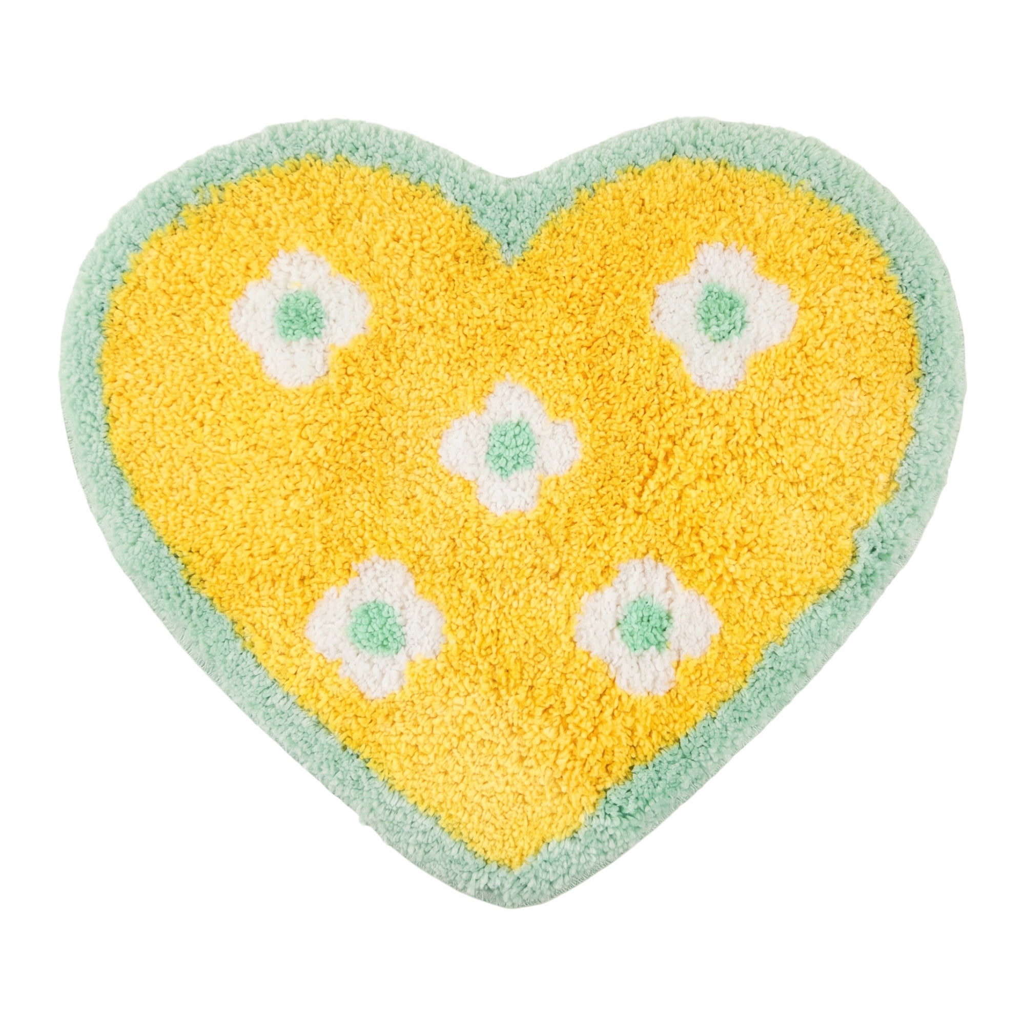 Unique Bargains Small Heart Rug Non-Slip Soft Shaggy Faux Fur Area Rug ...
