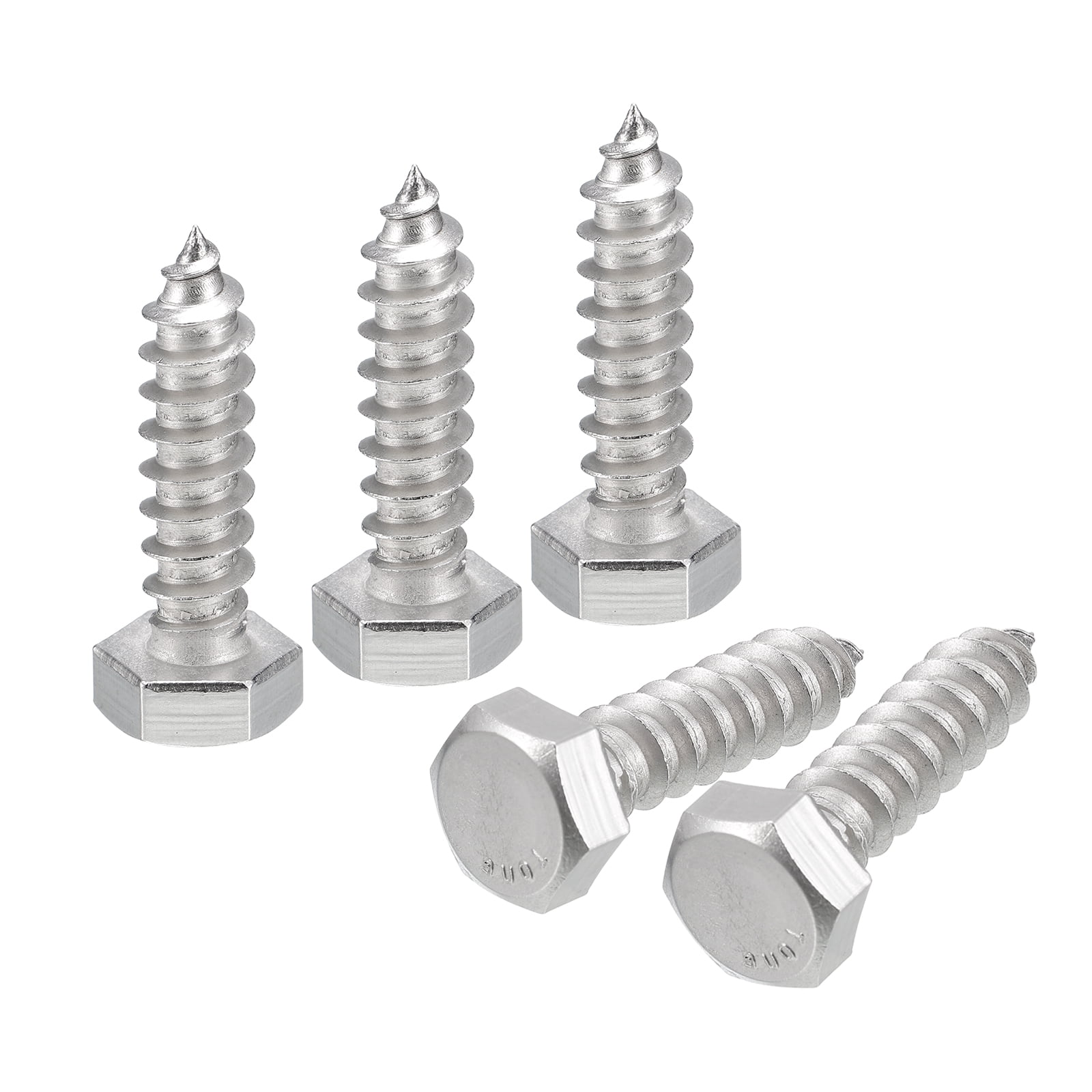 Unique Bargains Hex Head Lag Screws Bolts, 5/16' x 1-1/4' 304 Stainless ...