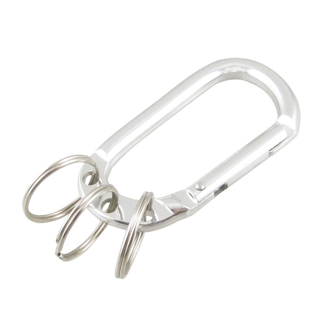 Unique Bargains Hiking Camping Loaded Gate D Shape Silver Tone ...