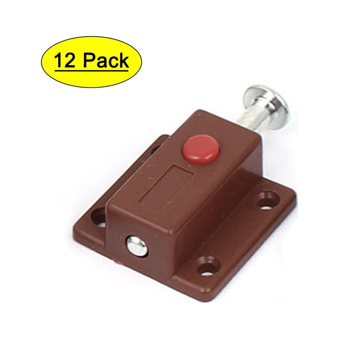 Unique Bargains Home Drawer Push Button Spring Load Automatic Door Bolt ...