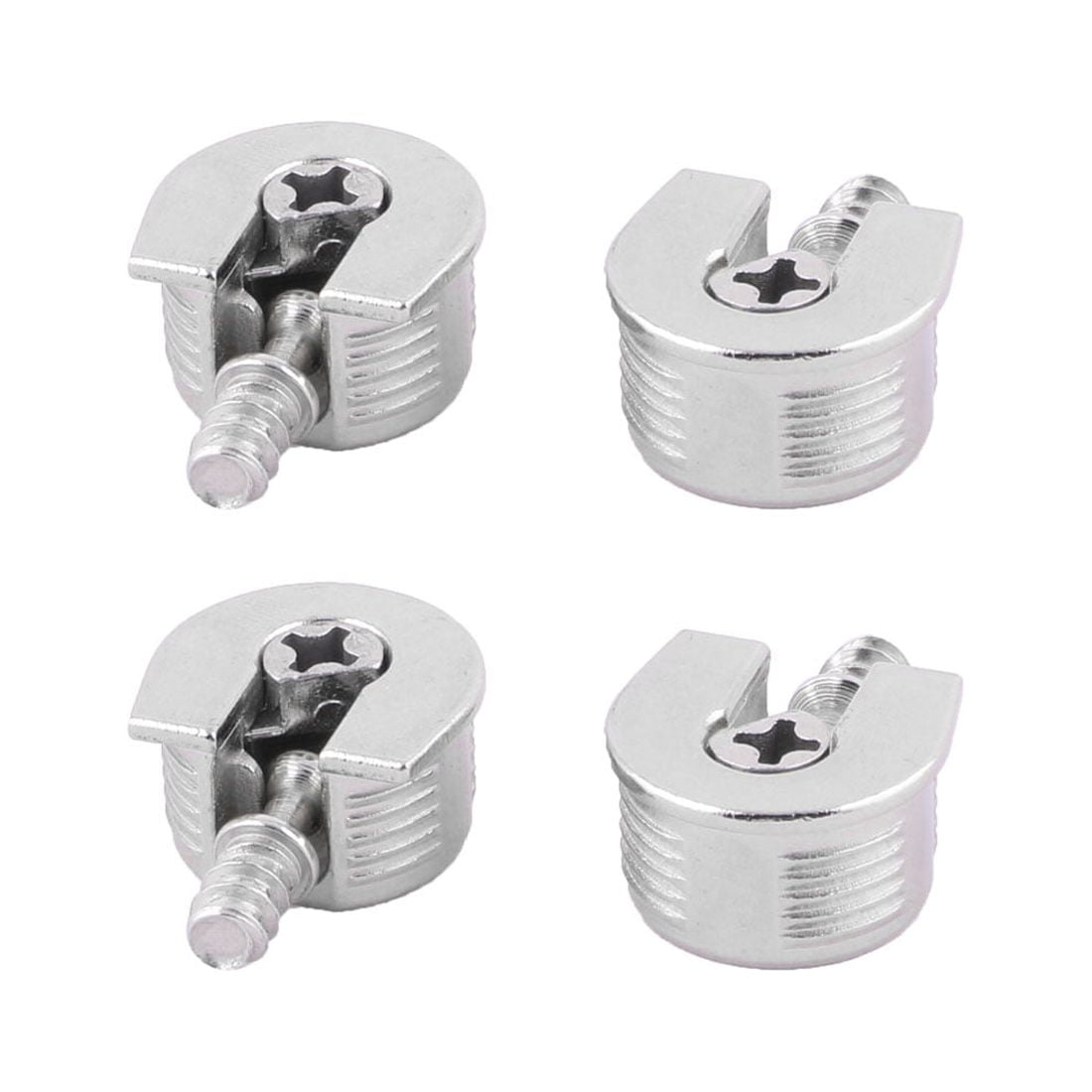 Unique Bargains Home Furniture Metal Half-Round Shape Screw in Type ...