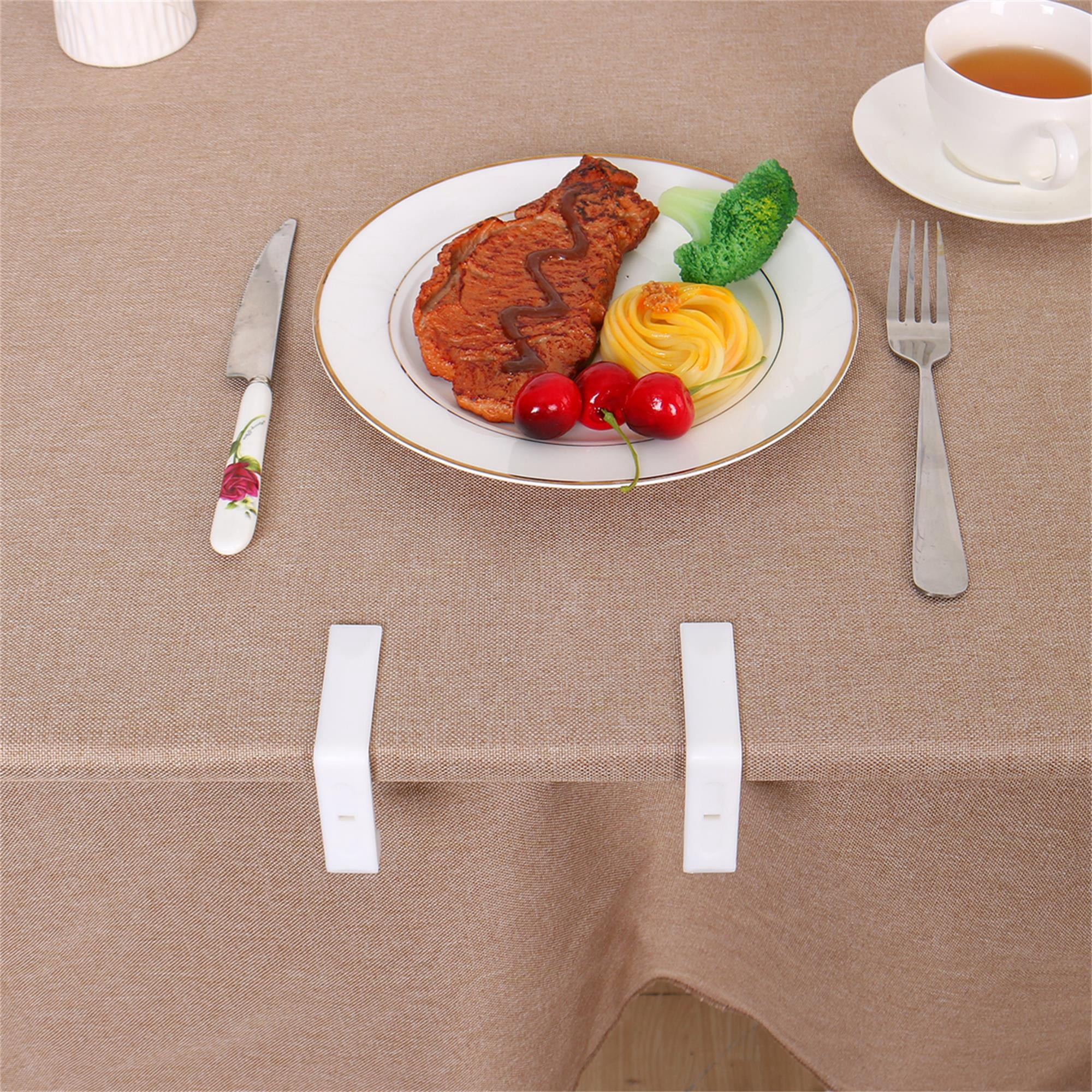 Unique Bargains Plastic Tablecloth Clips 4 Pcs Easy Install Table Hold ...