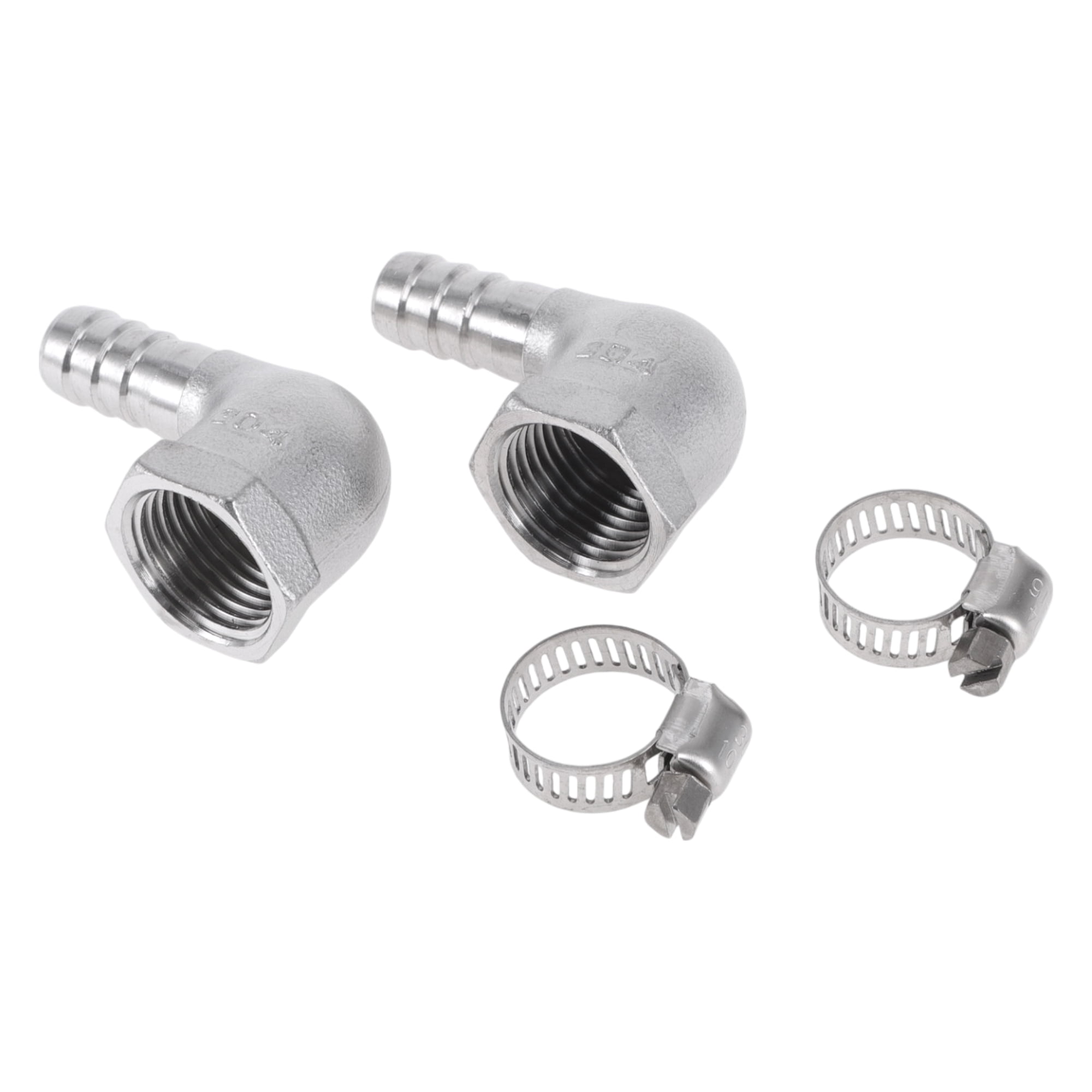 Unique Bargains Hose Barb Fittings for Air Water Oil Gas Fuel 90 Degree ...