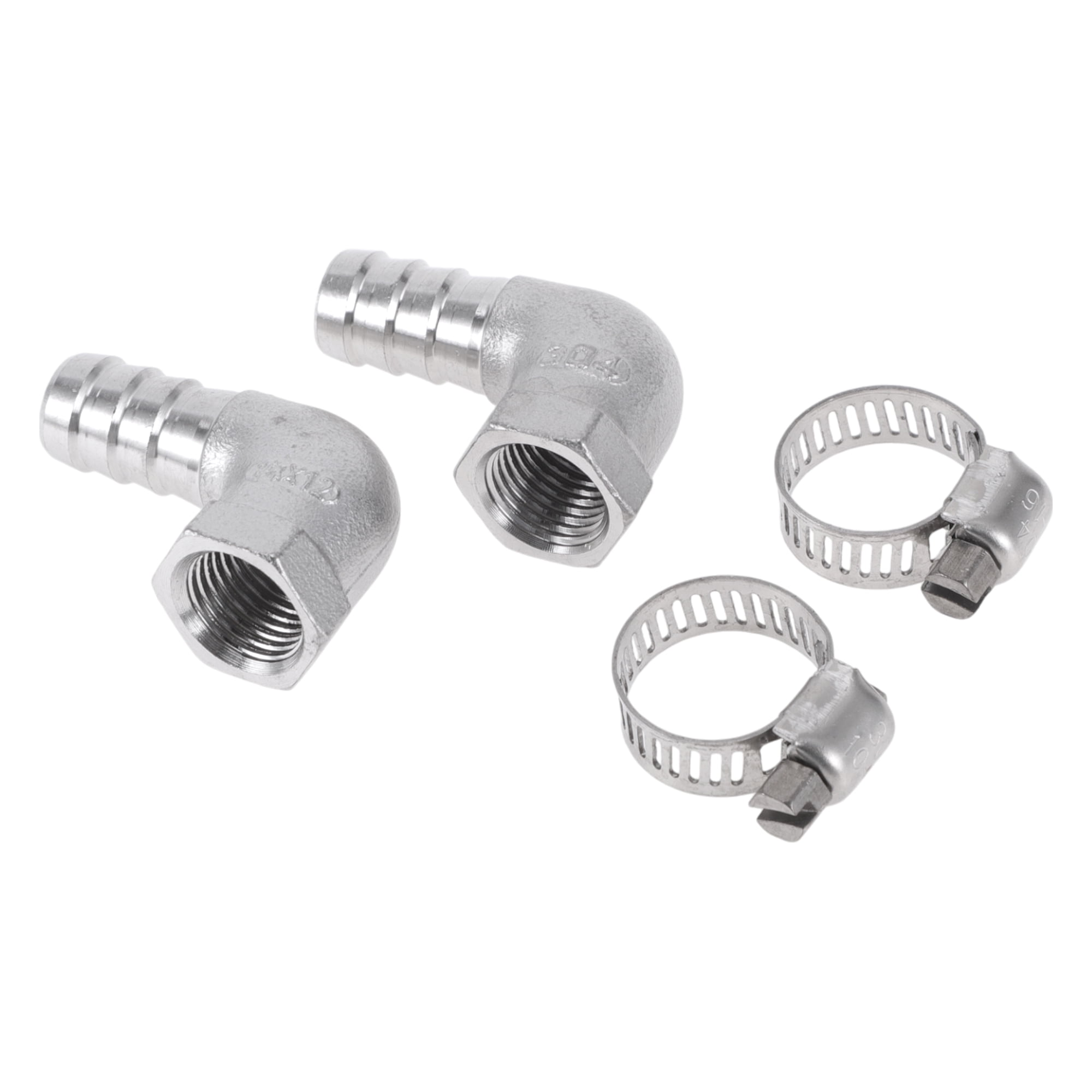 Unique Bargains Hose Barb Fittings for Air Water Oil Gas Fuel 90 Degree ...