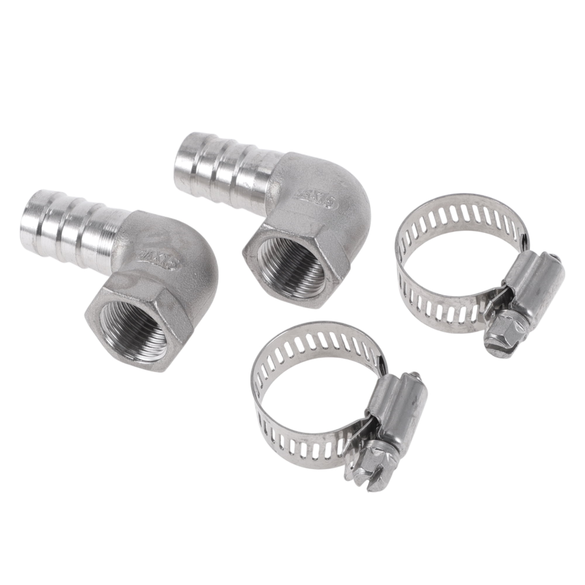 Unique Bargains Hose Barb Fittings for Air Water Oil Gas Fuel 90 Degree ...