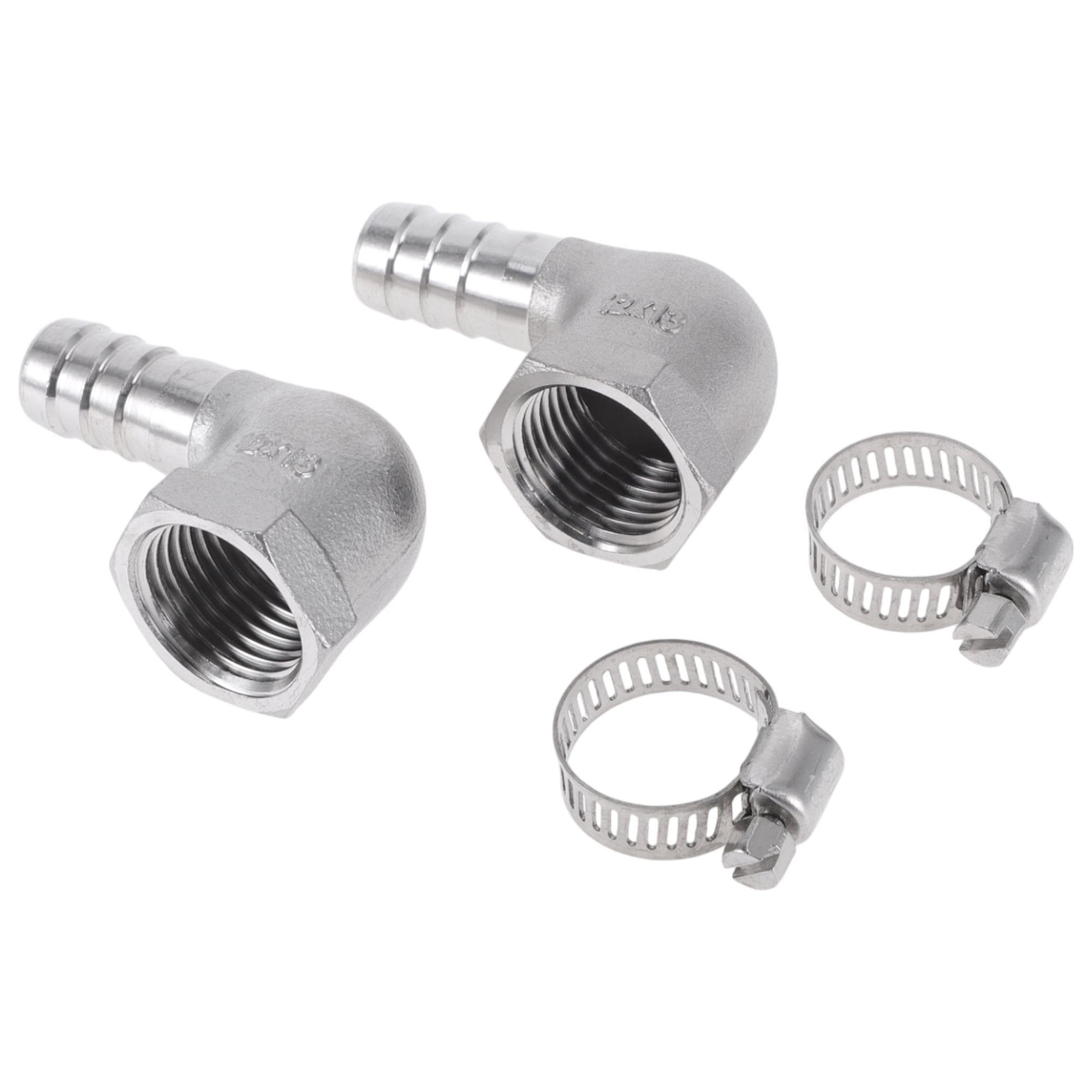 Unique Bargains Hose Barb Fittings for Air Water Oil Gas Fuel 90 Degree ...