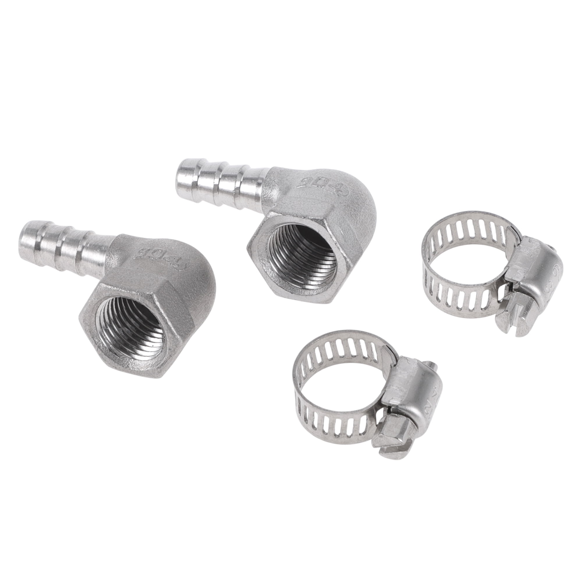 Unique Bargains Hose Barb Fittings for Air Water Oil Gas Fuel 90 Degree ...