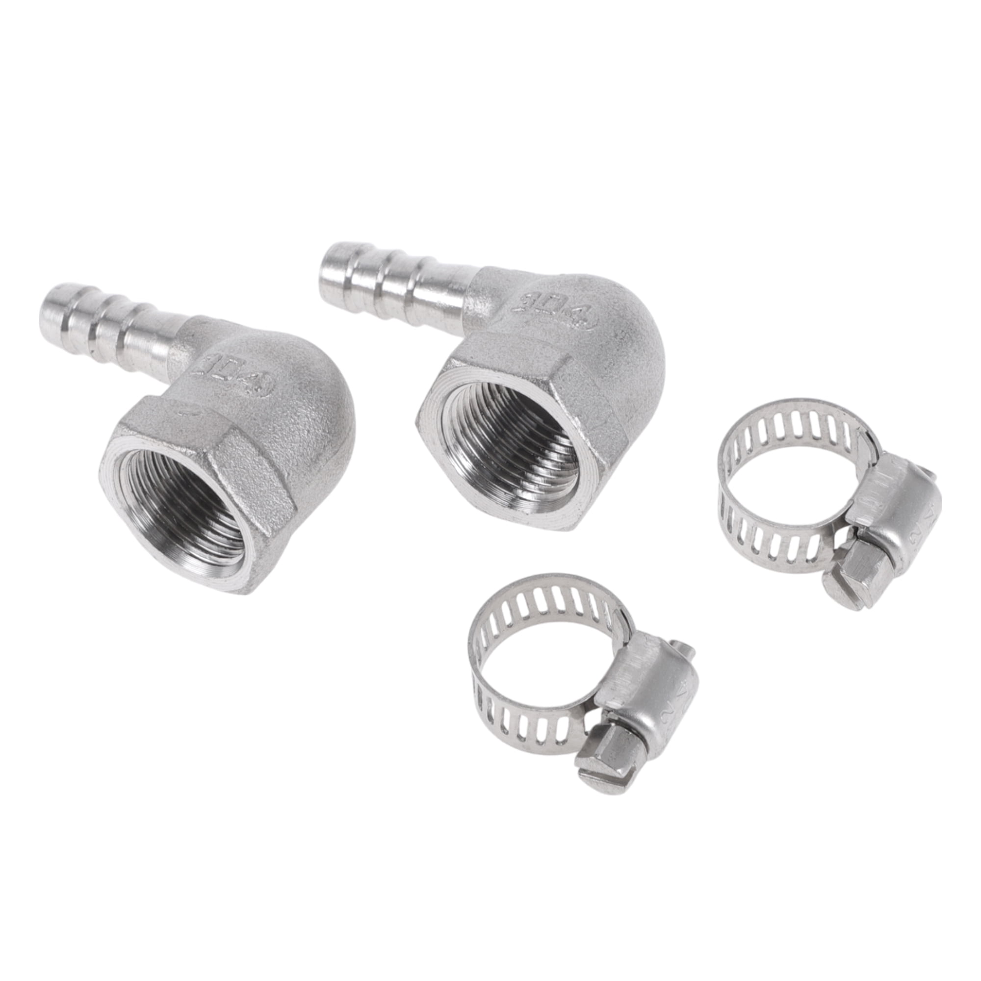 Unique Bargains Hose Barb Fittings for Air Water Oil Gas Fuel 90 Degree ...
