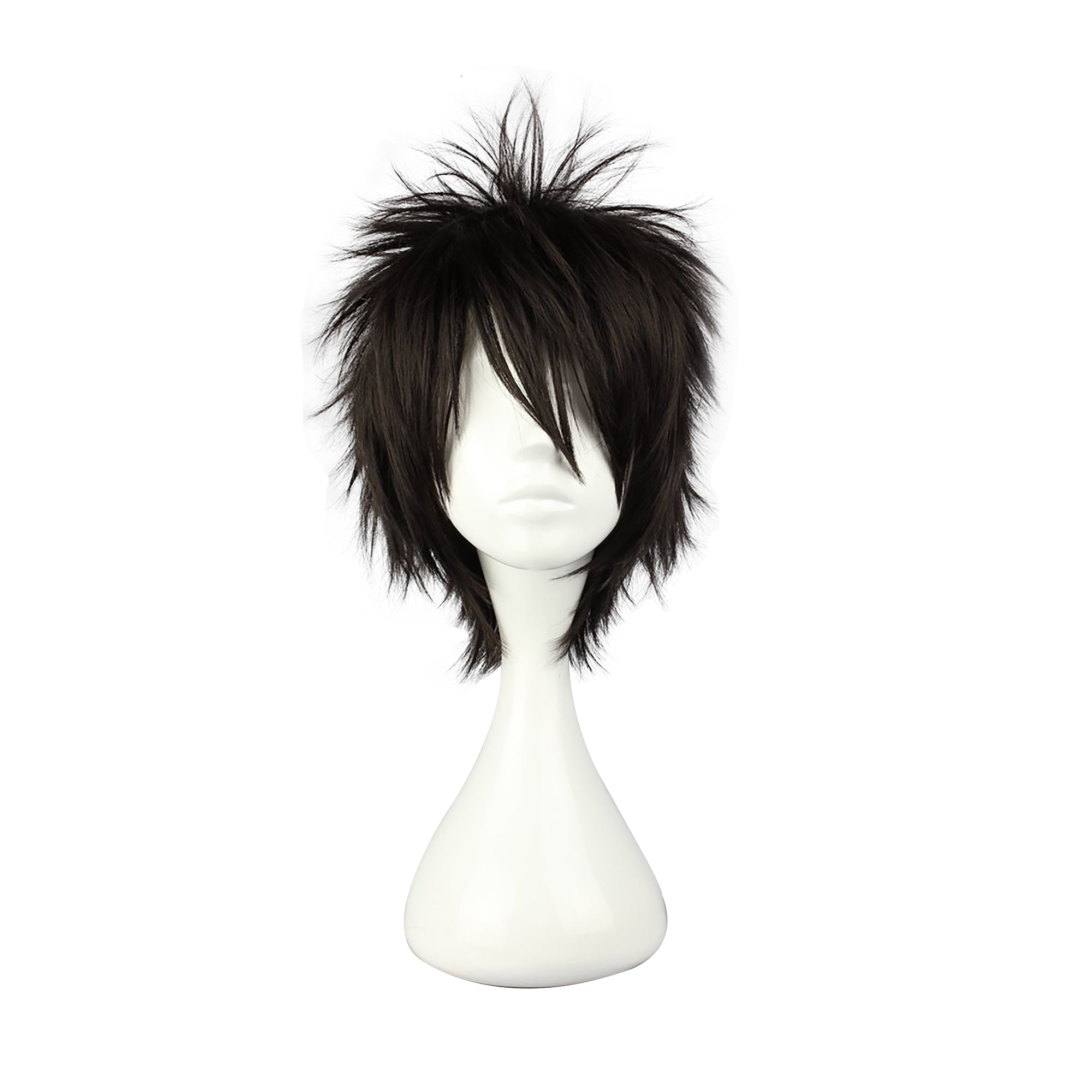 Unique Bargains Wigs for Women 12" Black Wigs with Wig Cap Straight ...
