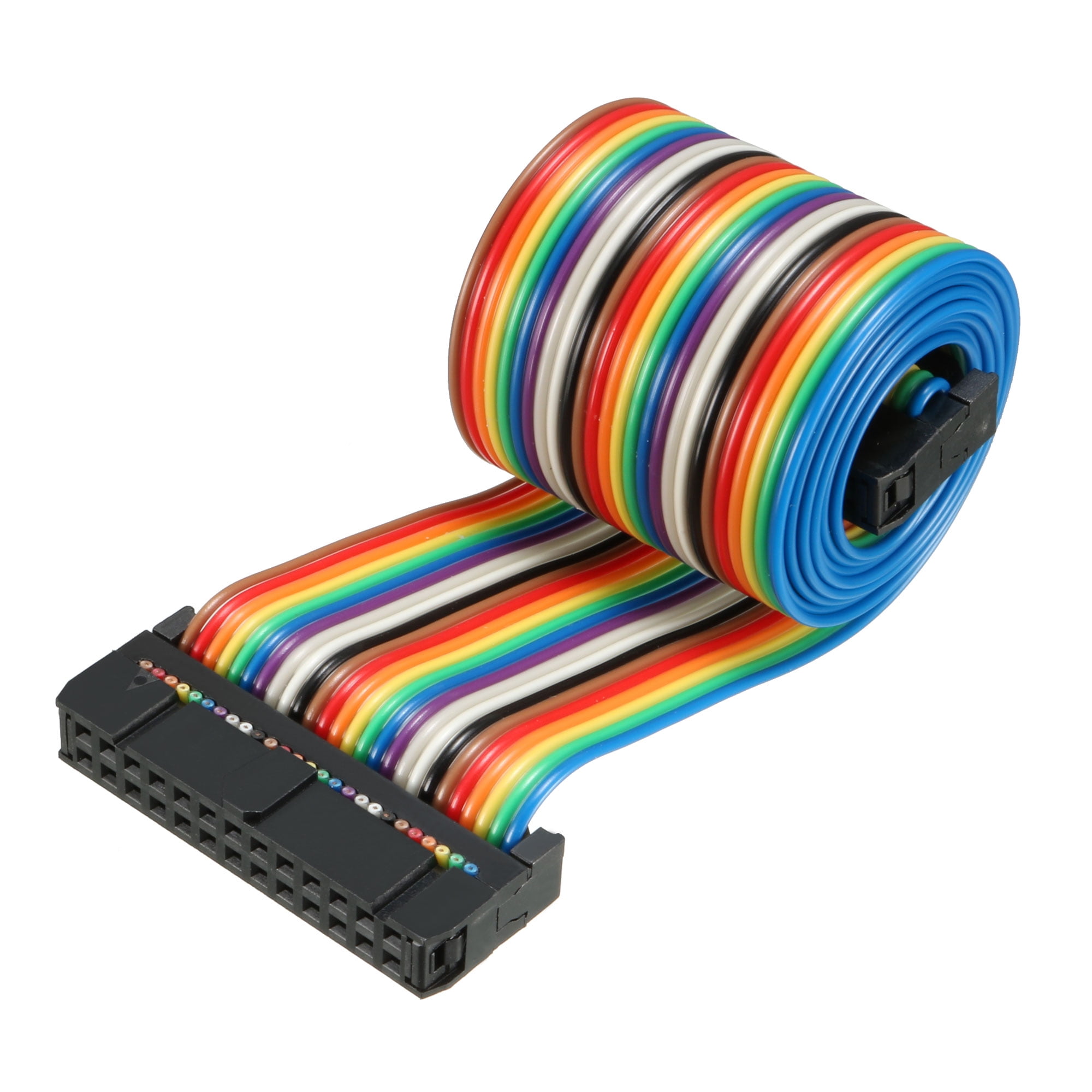 Unique Bargains IDC 26P Wire Flat Rainbow Ribbon Cable 66cm 2.54mm Pitch 1pcs - Walmart.com