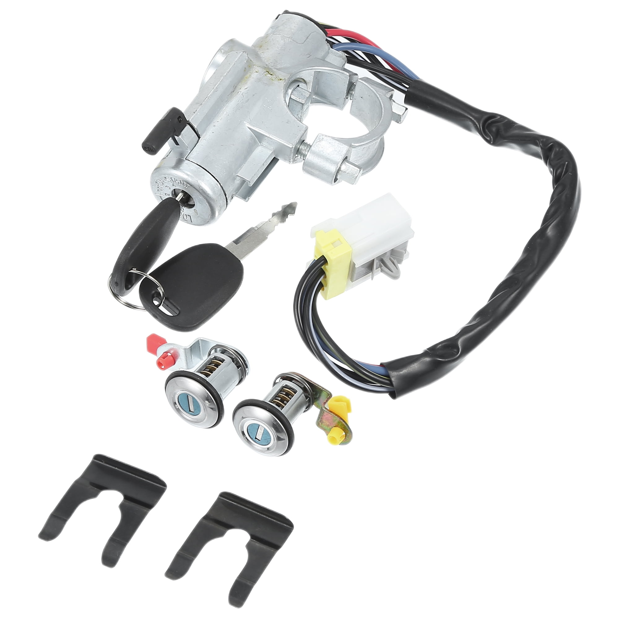 Unique Bargains Ignition Lock Cylinder w/ Keys for Nissan D21 A.T/M.T ...