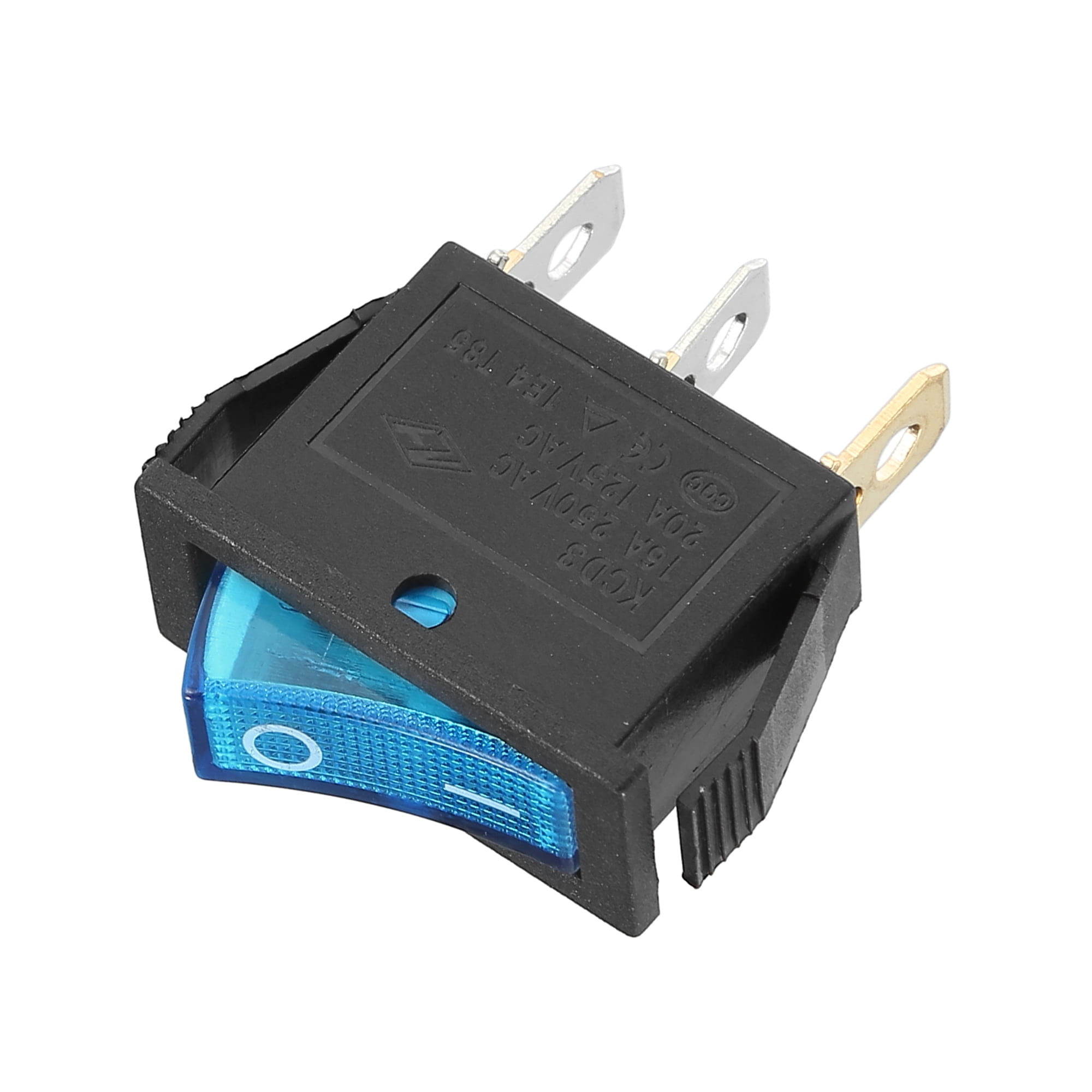 Unique Bargains Interior AC 250V/16A LED Rocker Switch On-Off 3 Pins ...