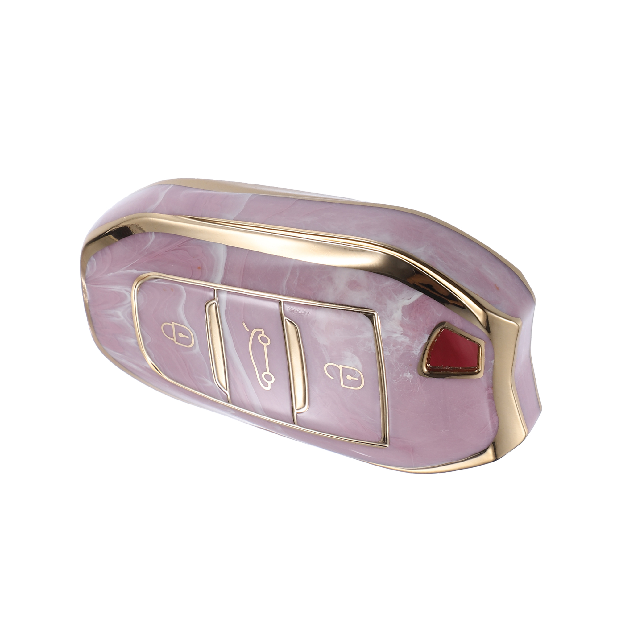 Unique Bargains Key Fob Cover Case TPU 3 Button Remote Keyless Smart ...