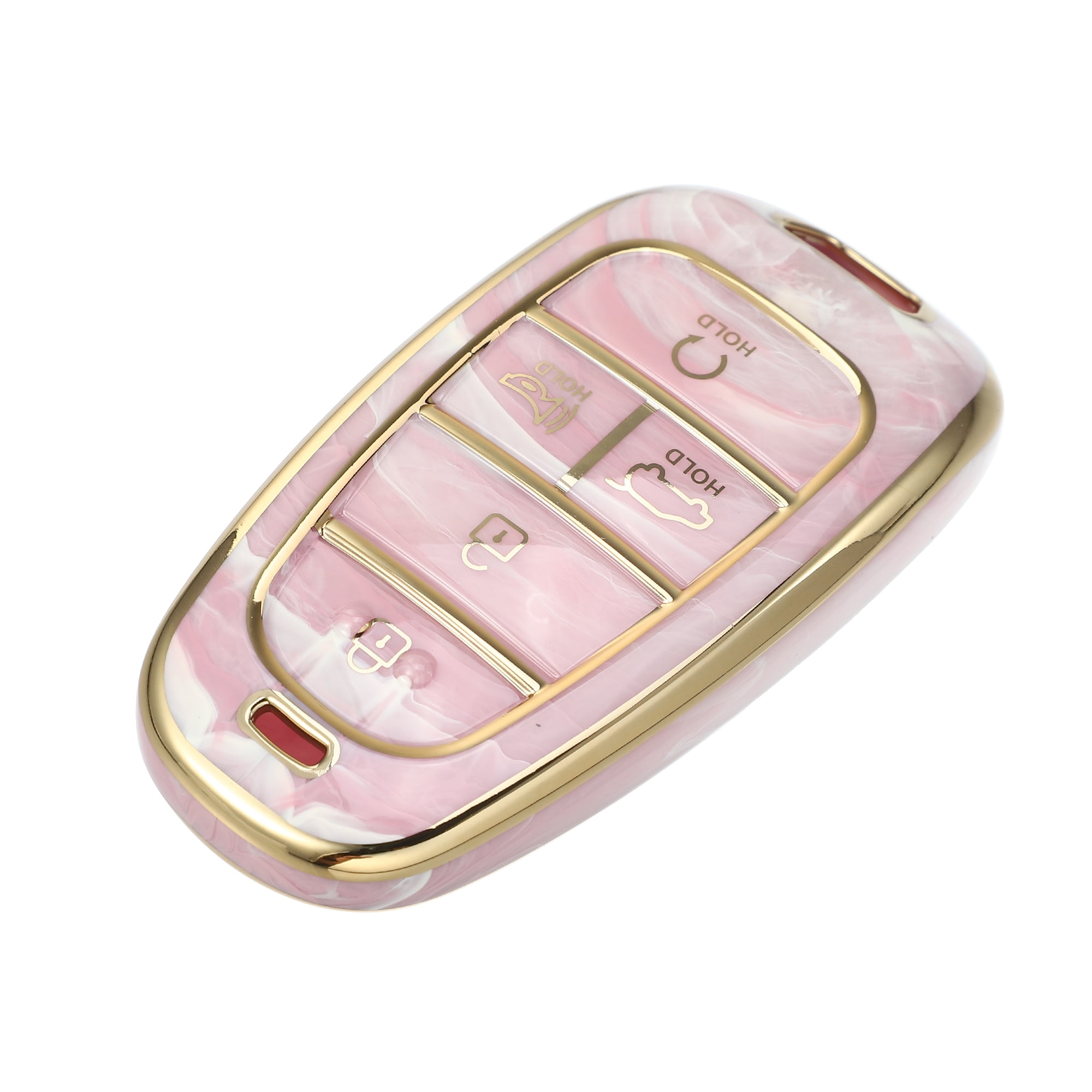 Unique Bargains Key Fob Cover Compatible for Hyundai Tucson 2020-2022 5 Button Porcelain Pattern ...