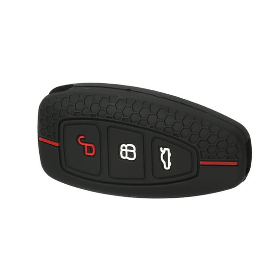 Unique Bargains Key Fob Cover for Ford 3 Button Car Key Soft Silicone ...