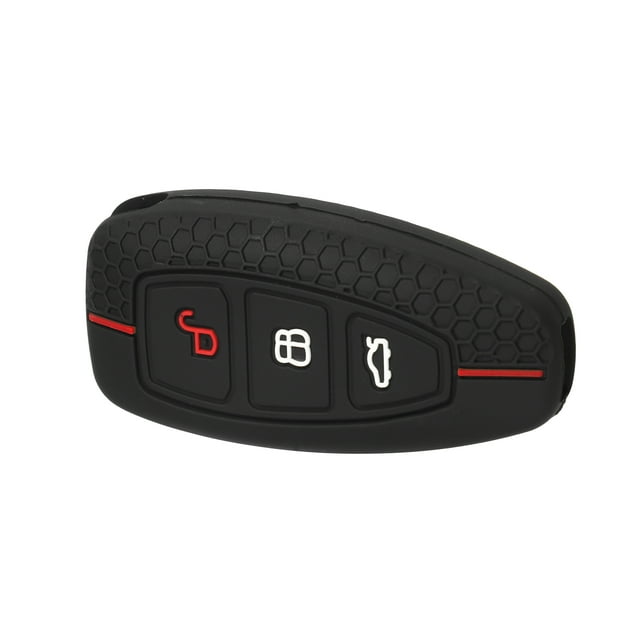 Unique Bargains Key Fob Cover for Ford 3 Button Car Key Soft Silicone ...