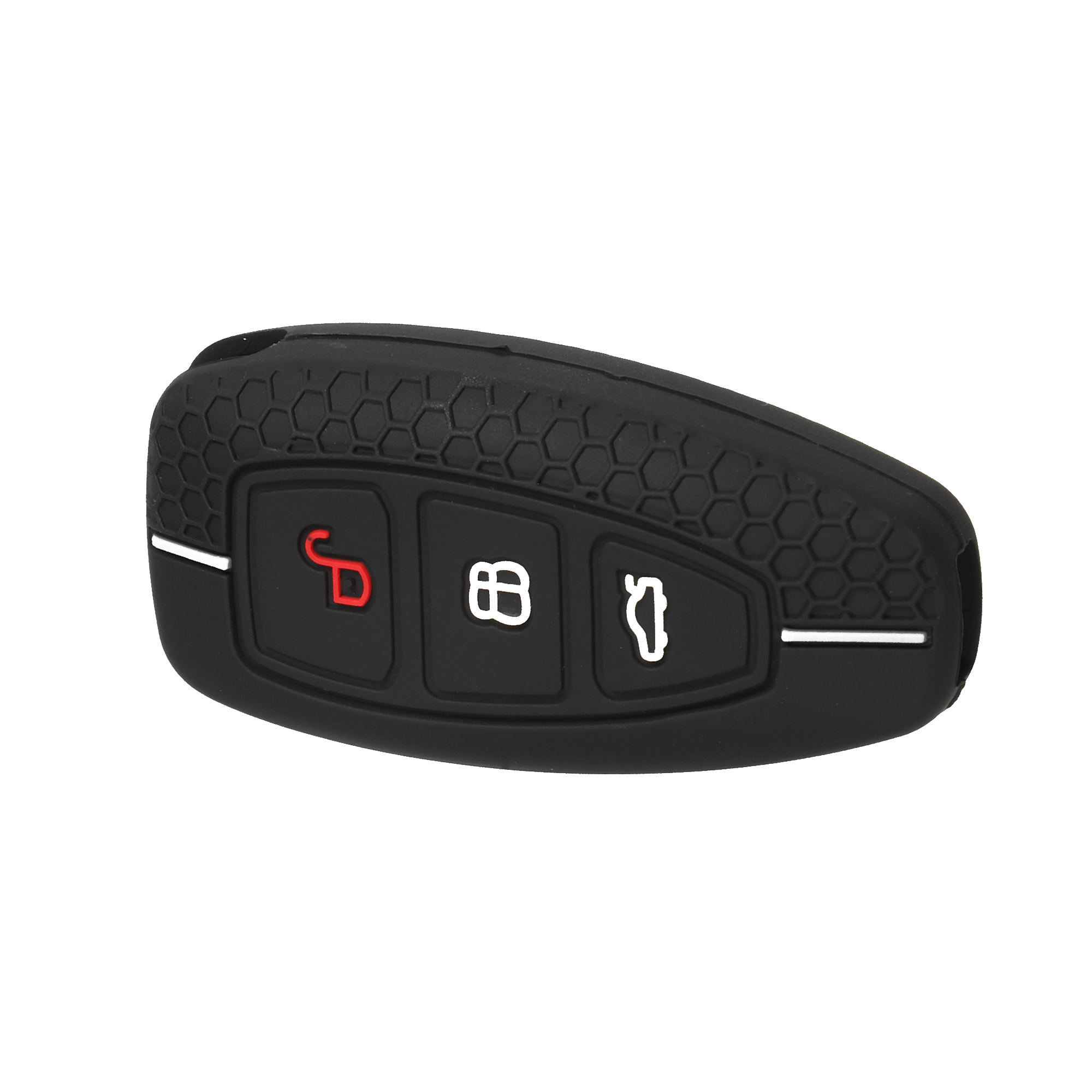 Unique Bargains Key Fob Cover for Ford 3 Button Car Key Soft Silicone ...