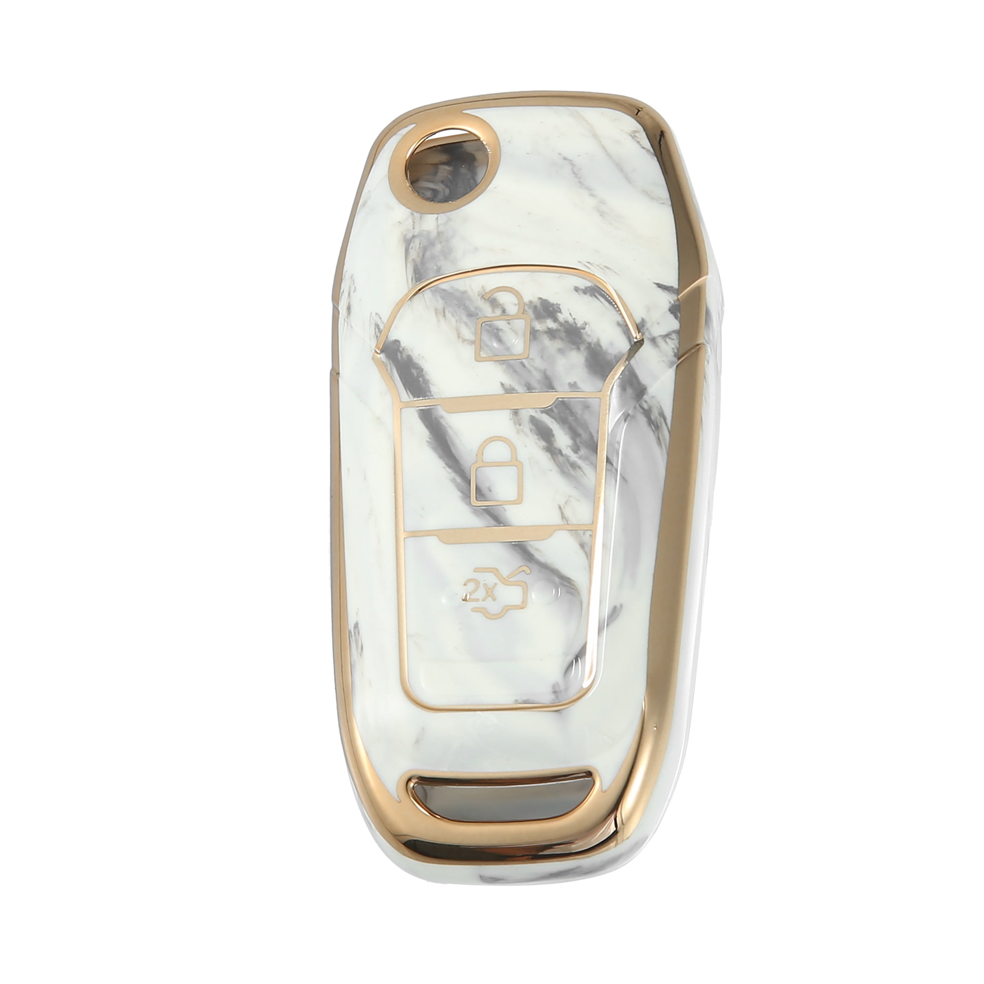 Unique Bargains Key Fob Remote Control Cover Case 3 Button Full ...