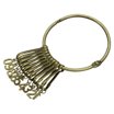 Unique Bargains 6 Pcs Key ID Label Tags Split Ring Keyring Keychain ...