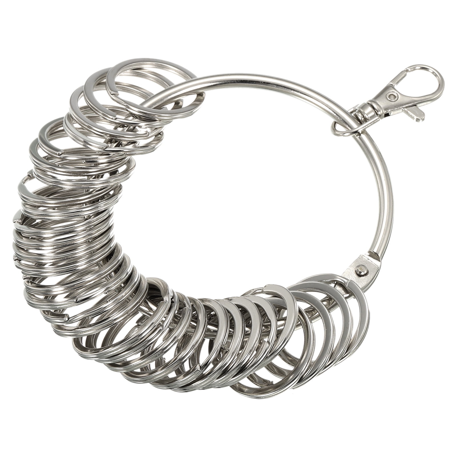 Unique Bargains Key Organizer Keychain with 30 Metal Rings for Key ...