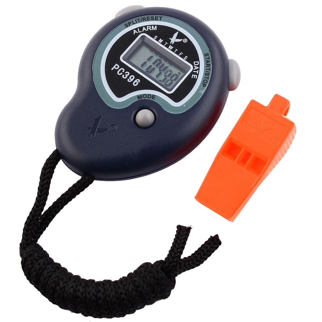 Unique Bargains LCD Display Chronograph Stopwatch w Orange Whistle ...