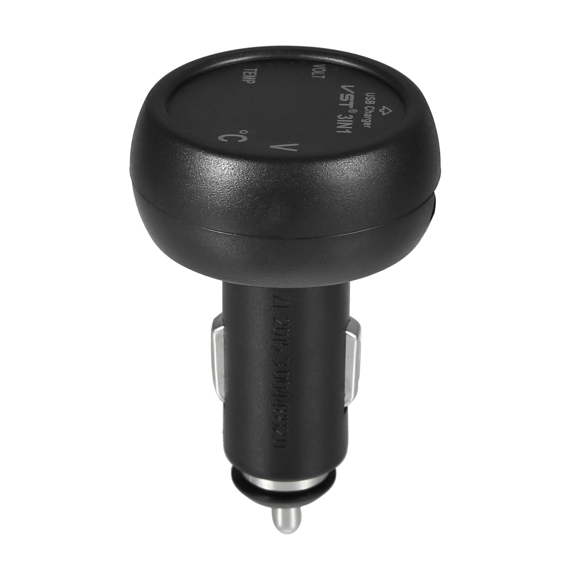 Unique Bargains LED Display USB Ports Cigarette Socket Car Charger ...