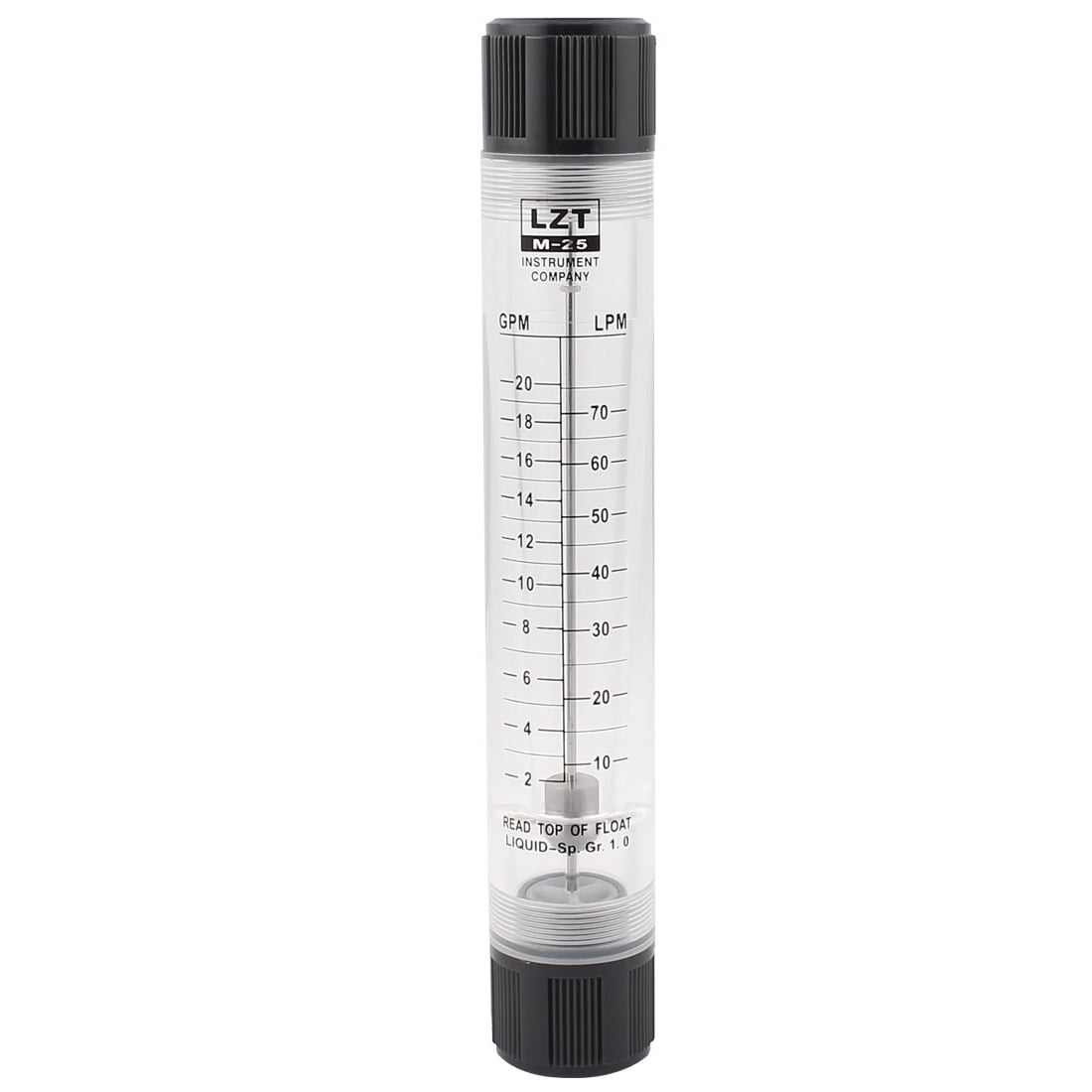 Unique Bargains LZT M-25 2-20GPM 10-70LPM Tube Type Flowmeter Flow ...