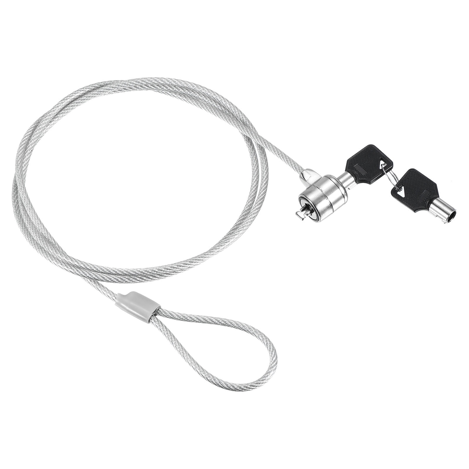 Unique Bargains Laptop Cable Lock 4 Ft Security Cable with Keys for ...