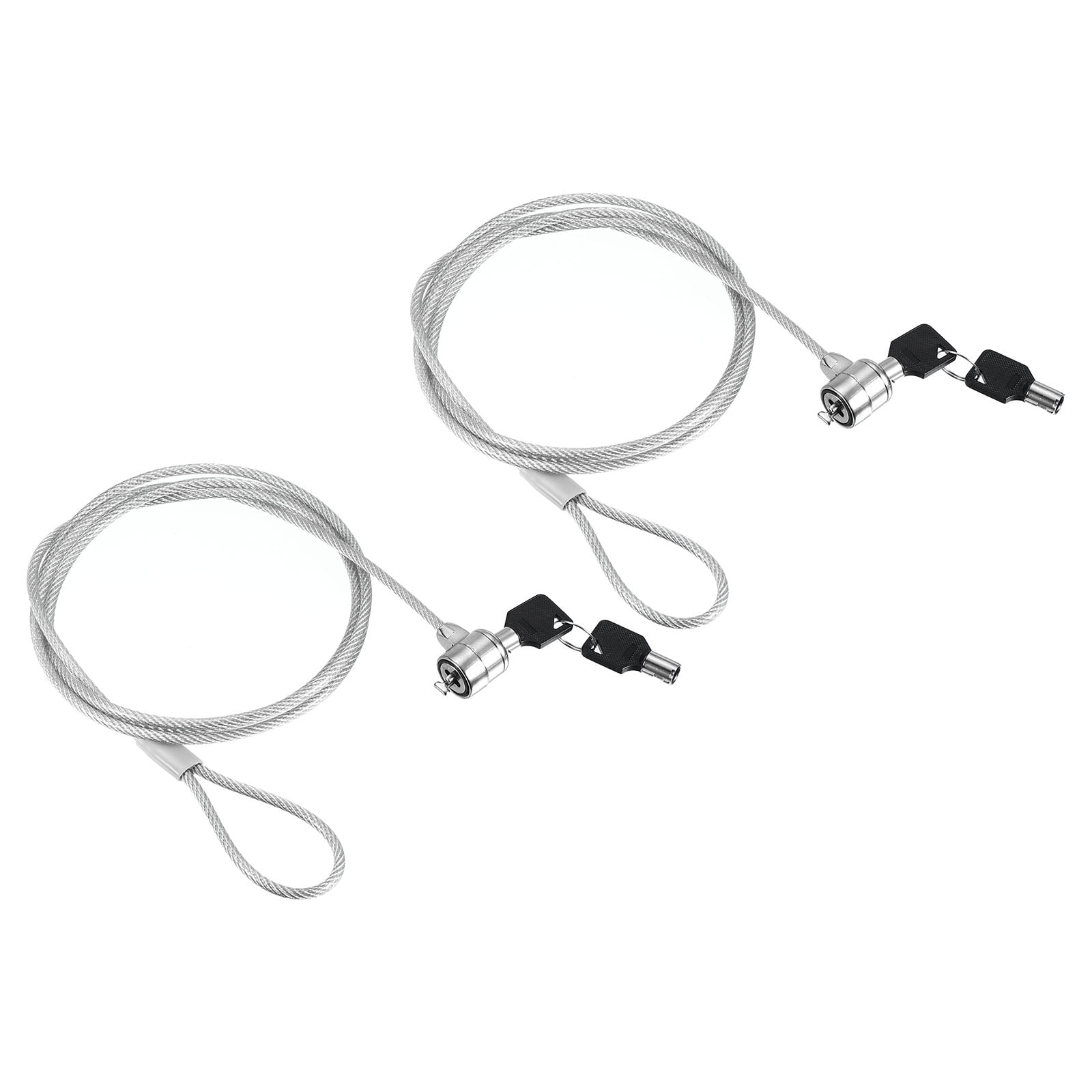 Unique Bargains Laptop Cable Lock 5 Ft Security Cable with Keys for ...