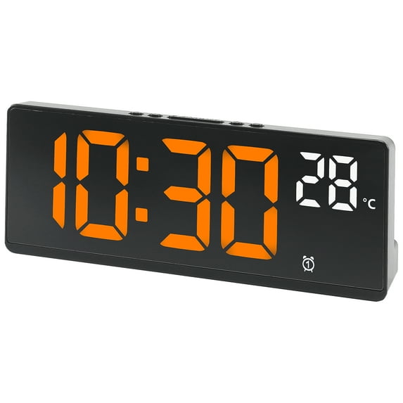 Unique Bargains Large LED Display Dual Alarms Orange 6.8"L x 0.9"W x 2. ...