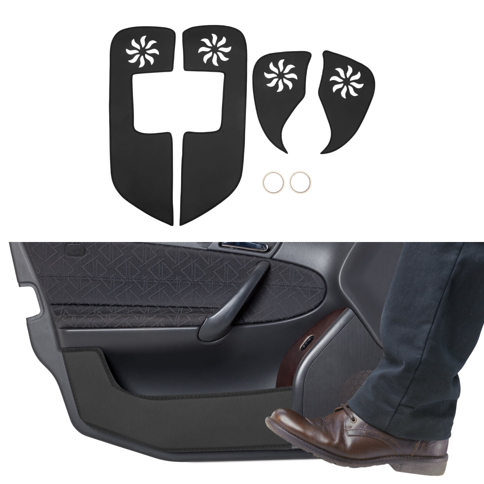 Unique Bargains Leather Car Door Anti Kick Pad Sticker for Lexus CT200H ...