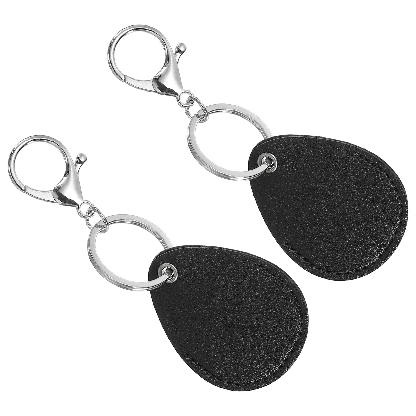 Unique Bargains Leather Key Fob, PU Leather Key Fobs with Key Rings ...