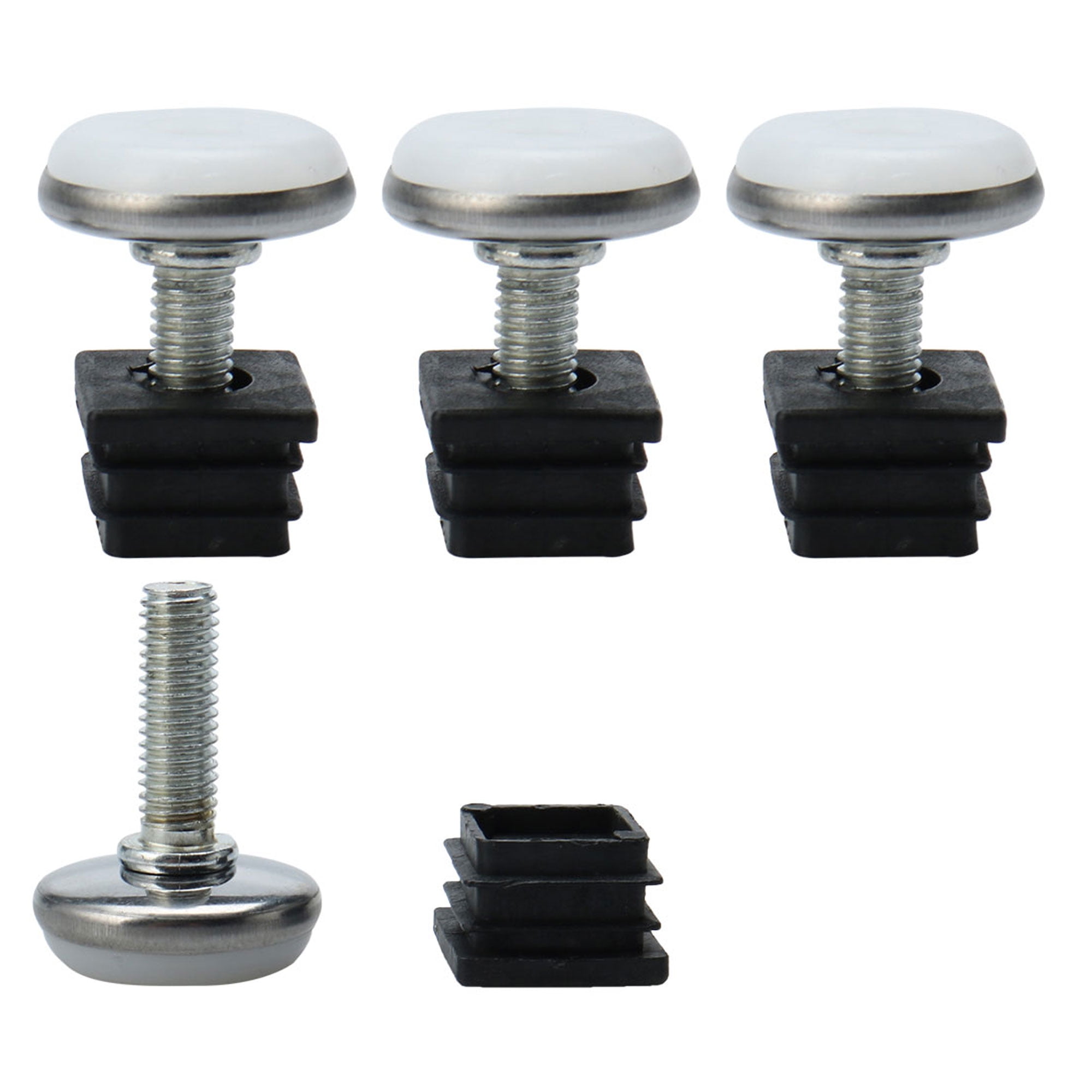 Adjustable Leveling Feet Kit with 20 x 20mm Square Inserts for ...