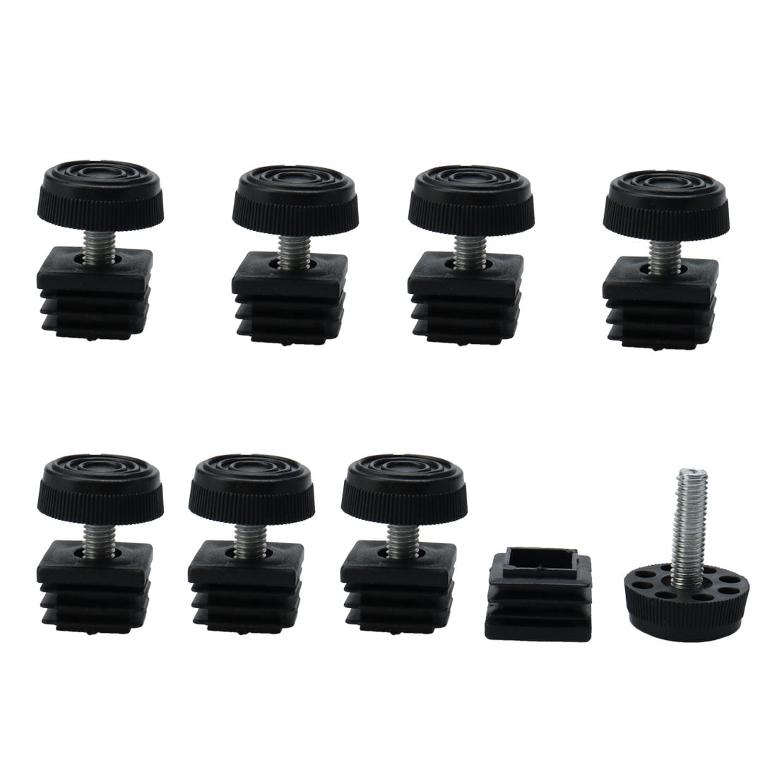 Unique Bargains Leveling Feet 25 x 25mm Square Insert Furniture ...
