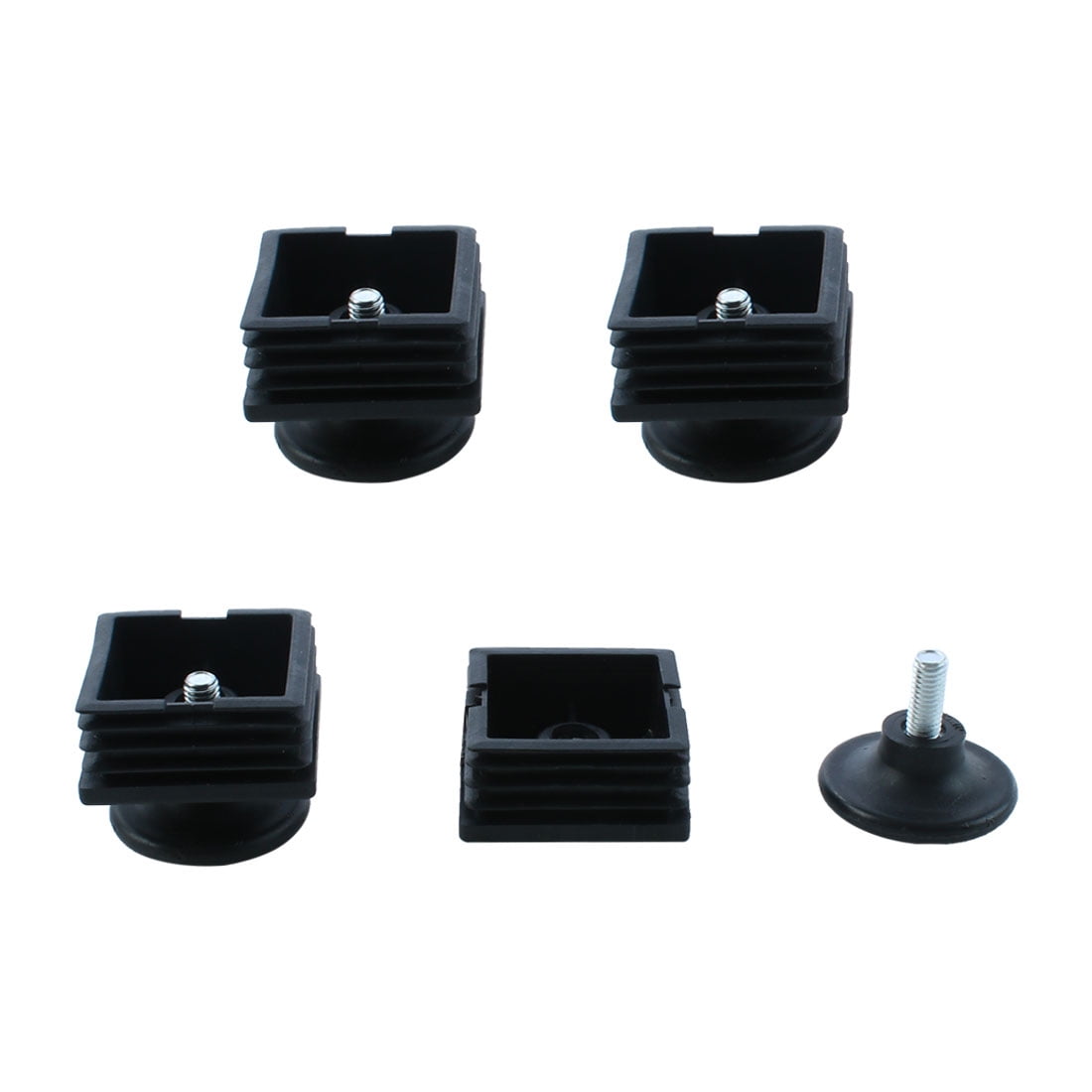 Unique Bargains Leveling Feet 38 x 38mm Square Inserts Furniture Legs ...