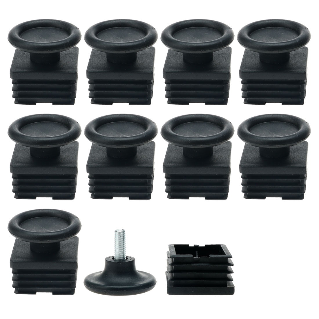 Unique Bargains Leveling Feet 40 x 40mm Square Insert Adjustable ...
