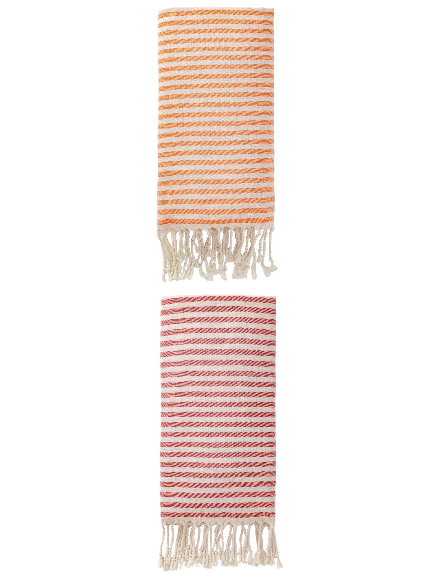 Unique Bargains Lightweight Sand Free Quick Dry Turkish Towel Red ...